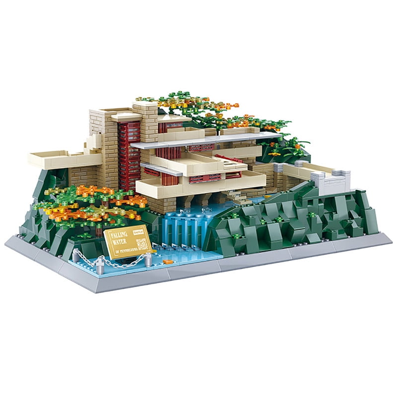 Vyytoz Fallingwater Building Set, 1220Pcs Pennsylvania Architecture ...