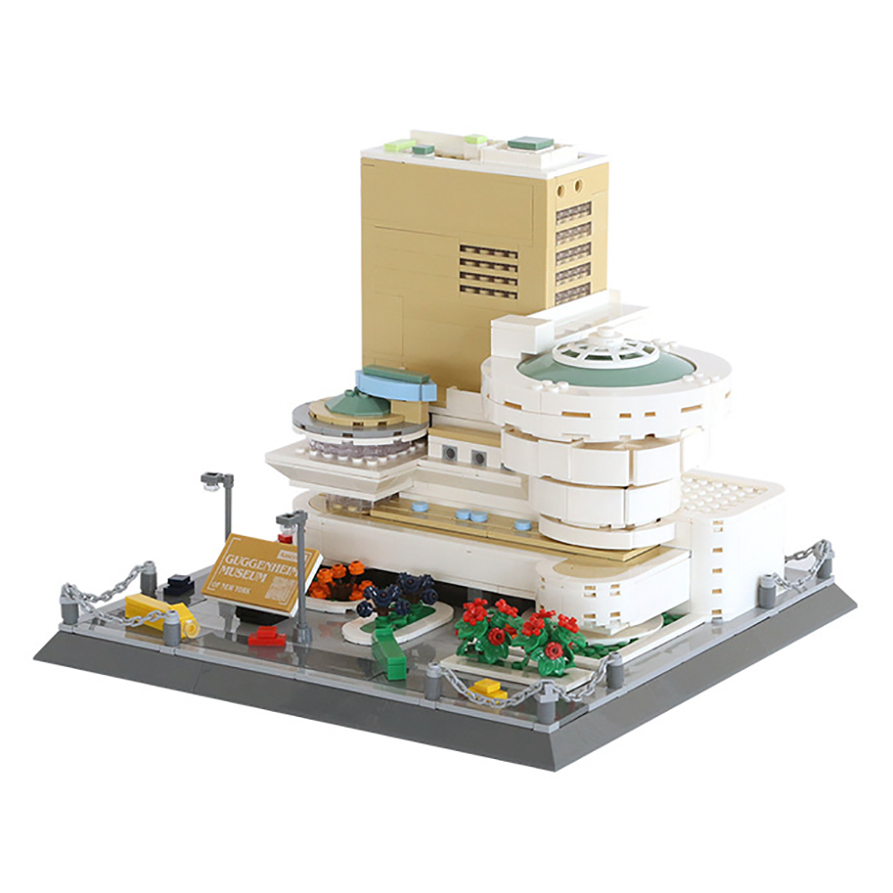 Goirzi 902Pcs Guggenheim Museum New York Building Set World Landmark ...