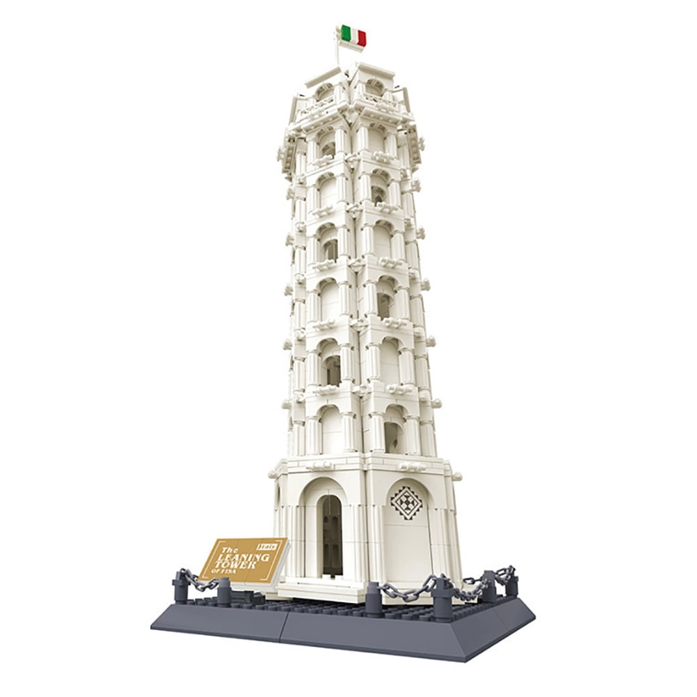 Goirzi 1334Pcs Leaning Tower of Pisa Italy Building Set World Landmark ...