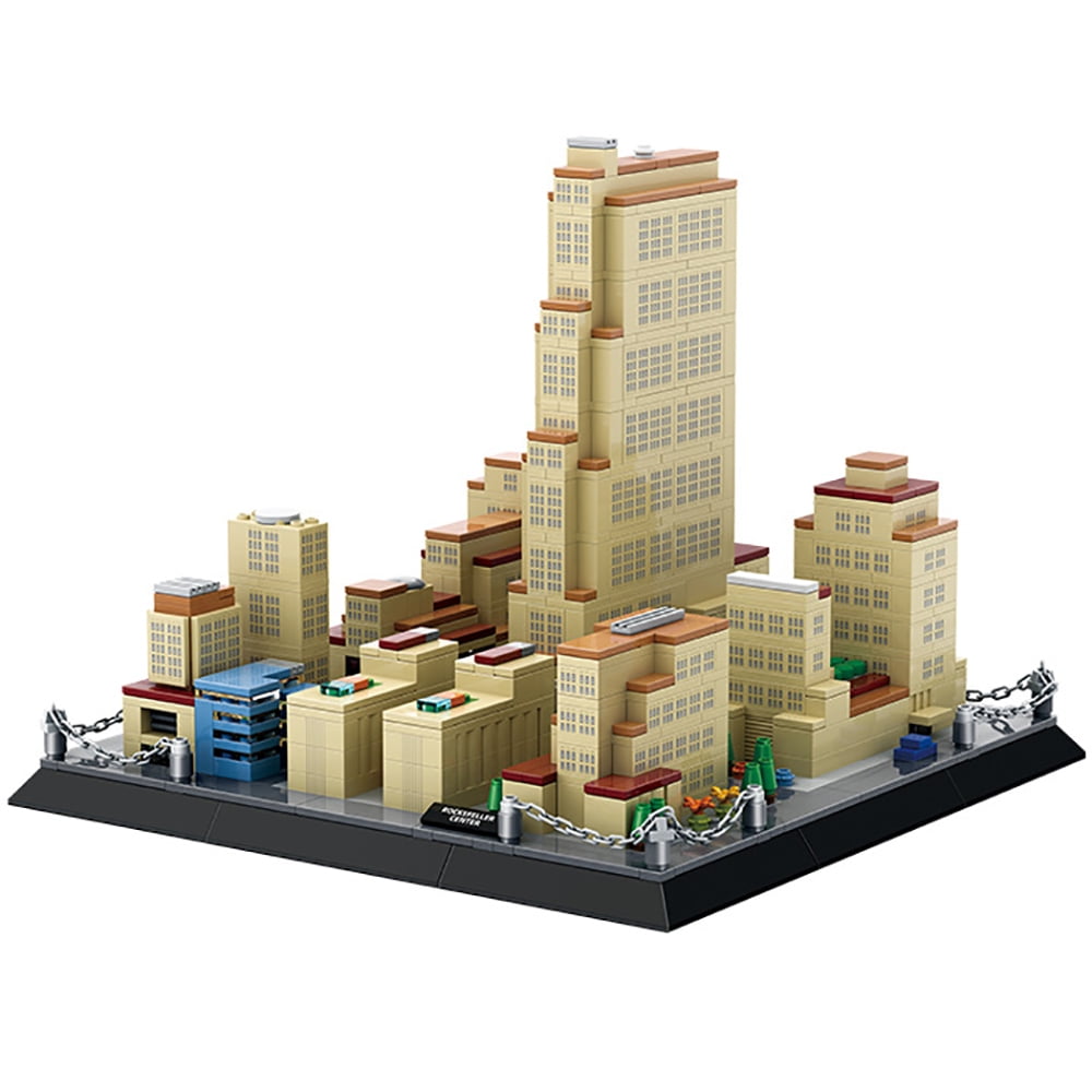Goirzi 928Pcs Rockefeller Center New York Building Set World Landmark ...