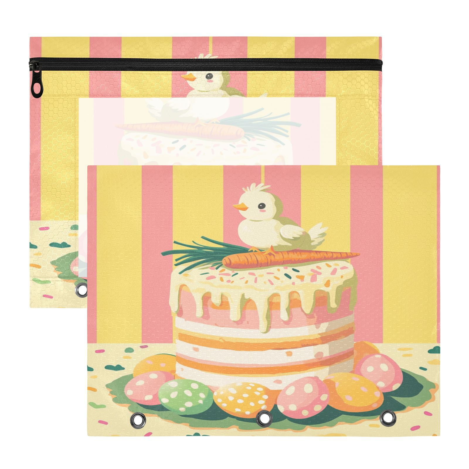 Vzayy 2-Pack A4 Binder Pouches- Water-Resistant Soccer Grid Pattern ...