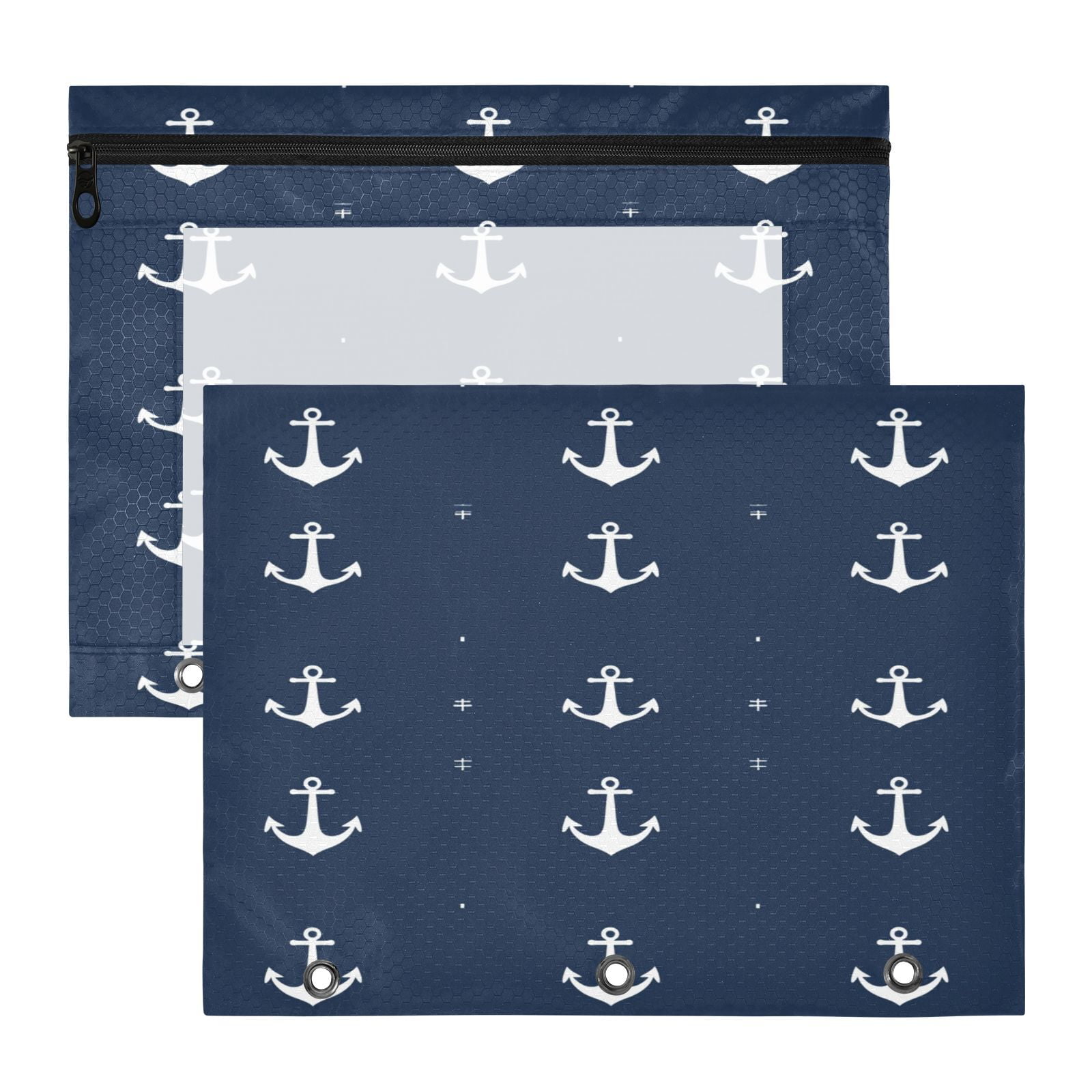 Vzayy 2-Pack A4 Binder Pouches- Water-Resistant Soccer Grid Pattern ...