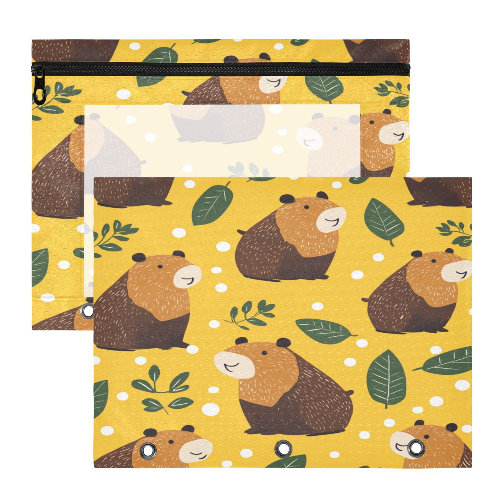 Vzayy 2-Pack A4 Binder Pouches- Water-Resistant Soccer Grid Pattern ...