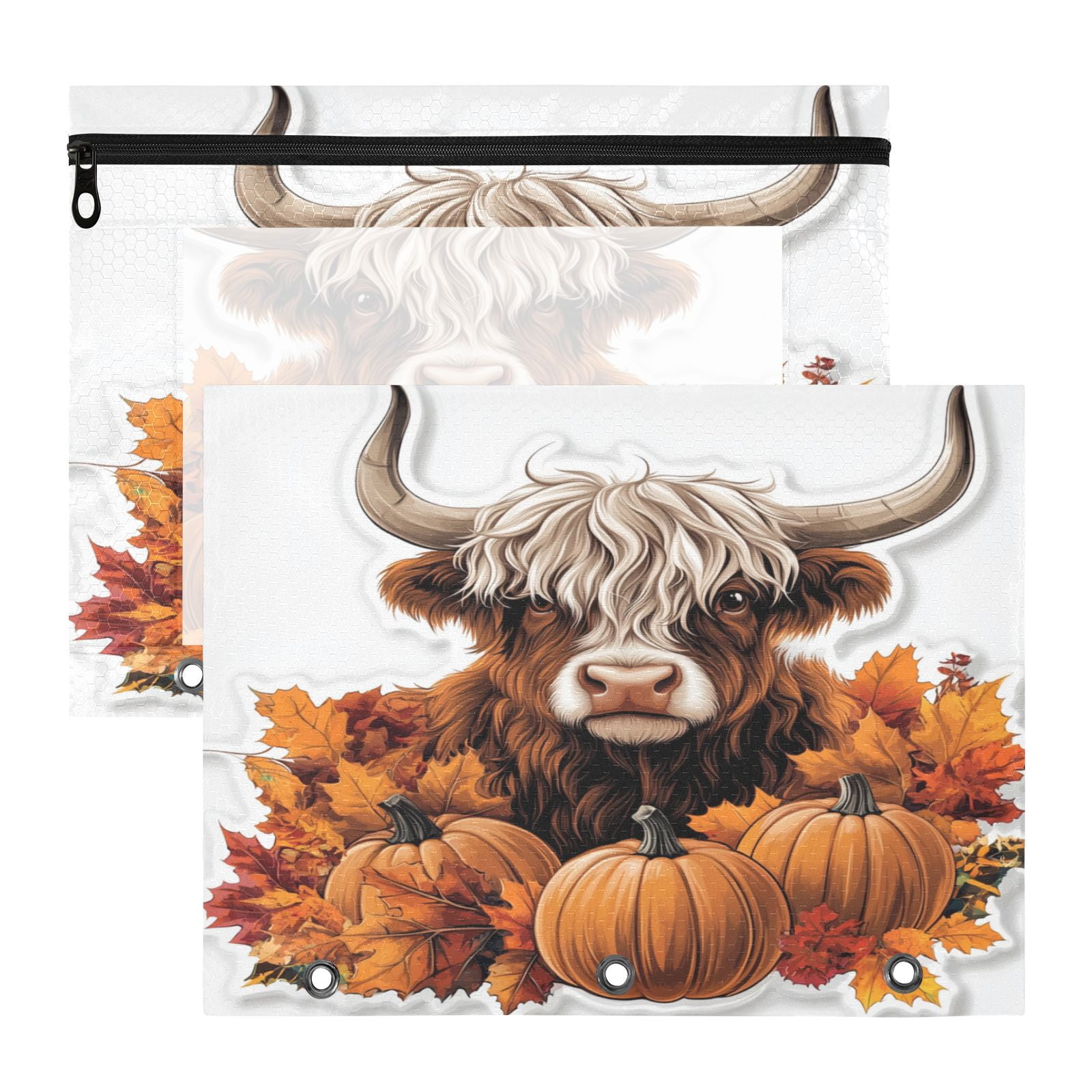 Vzayy 2-Pack A4 Binder Pouches- Water-Resistant Soccer Grid Pattern ...