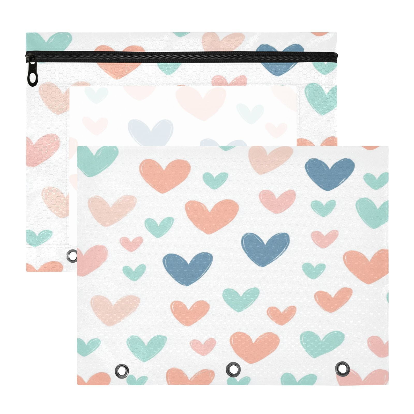 Vzayy 2-Pack A4 Binder Pouches- Water-Resistant Soccer Grid Pattern ...