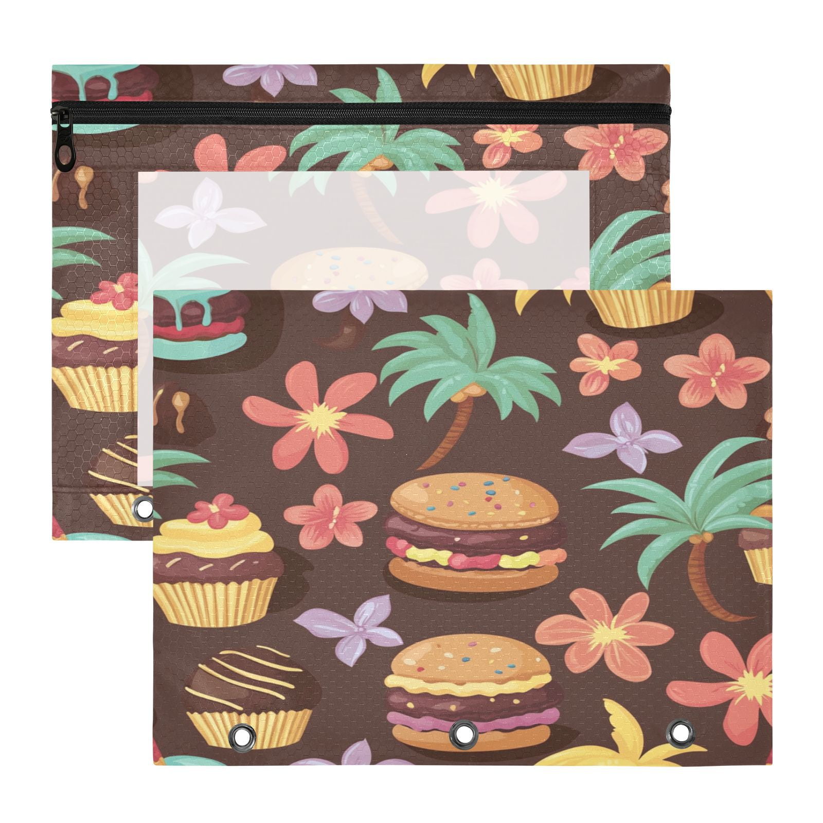 Vzayy 2-Pack A4 Binder Pouches- Water-Resistant Soccer Grid Pattern ...