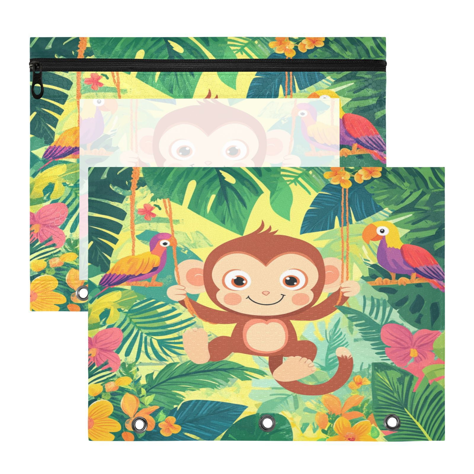 Vzayy 2-Pack A4 Binder Pouches- Water-Resistant Soccer Grid Pattern ...