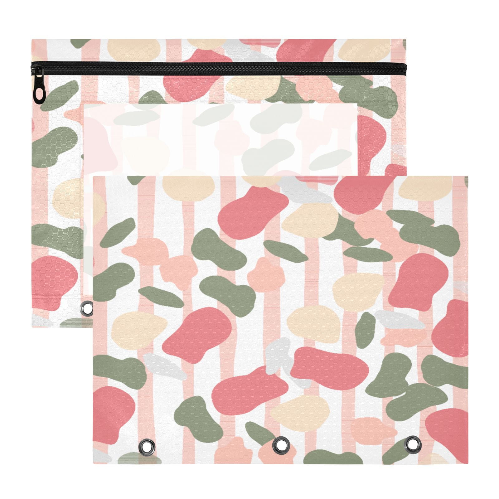 Vzayy 2-Pack A4 Binder Pouches- Water-Resistant Soccer Grid Pattern ...