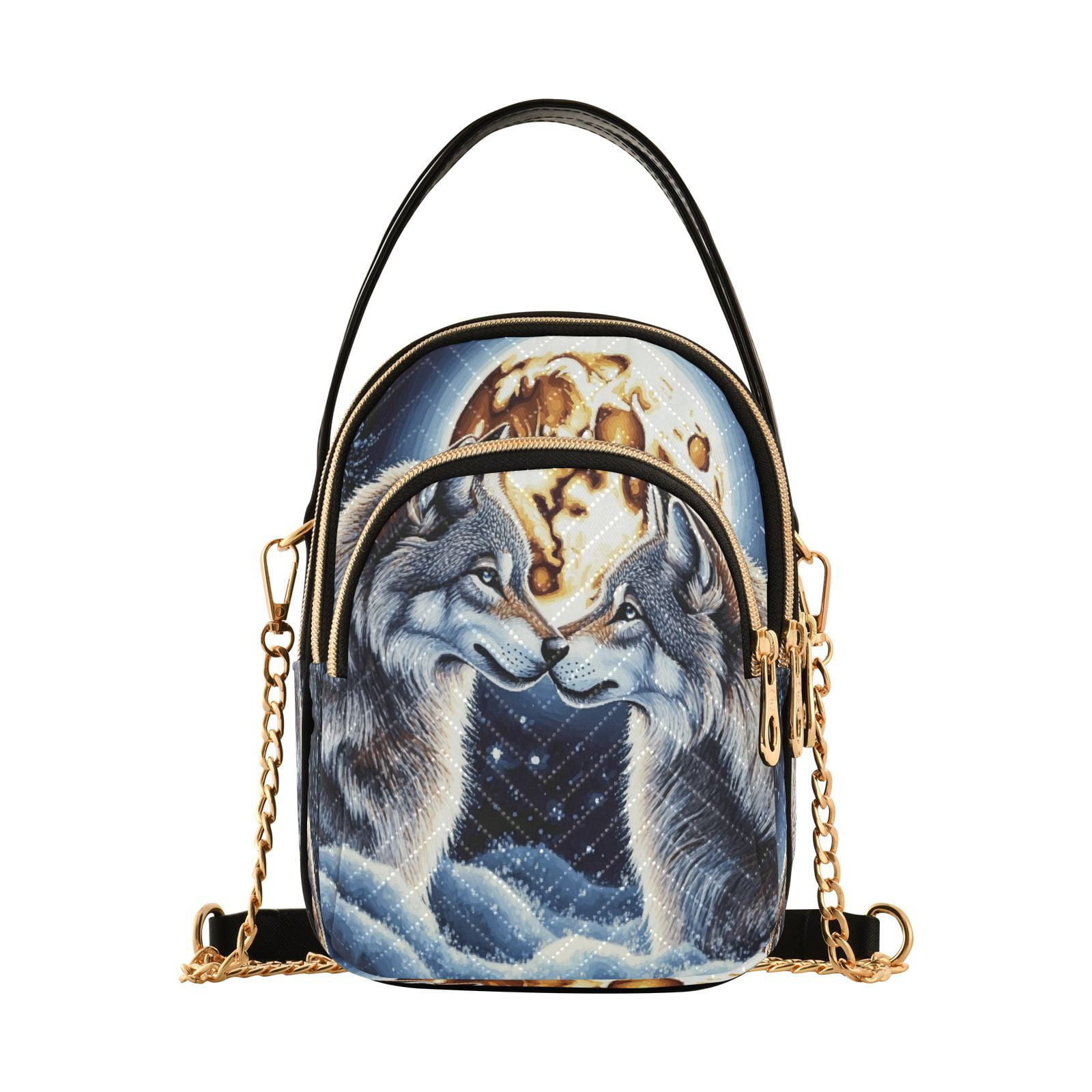 Vzayy Crossbody Handbag Wolves - Walmart.com