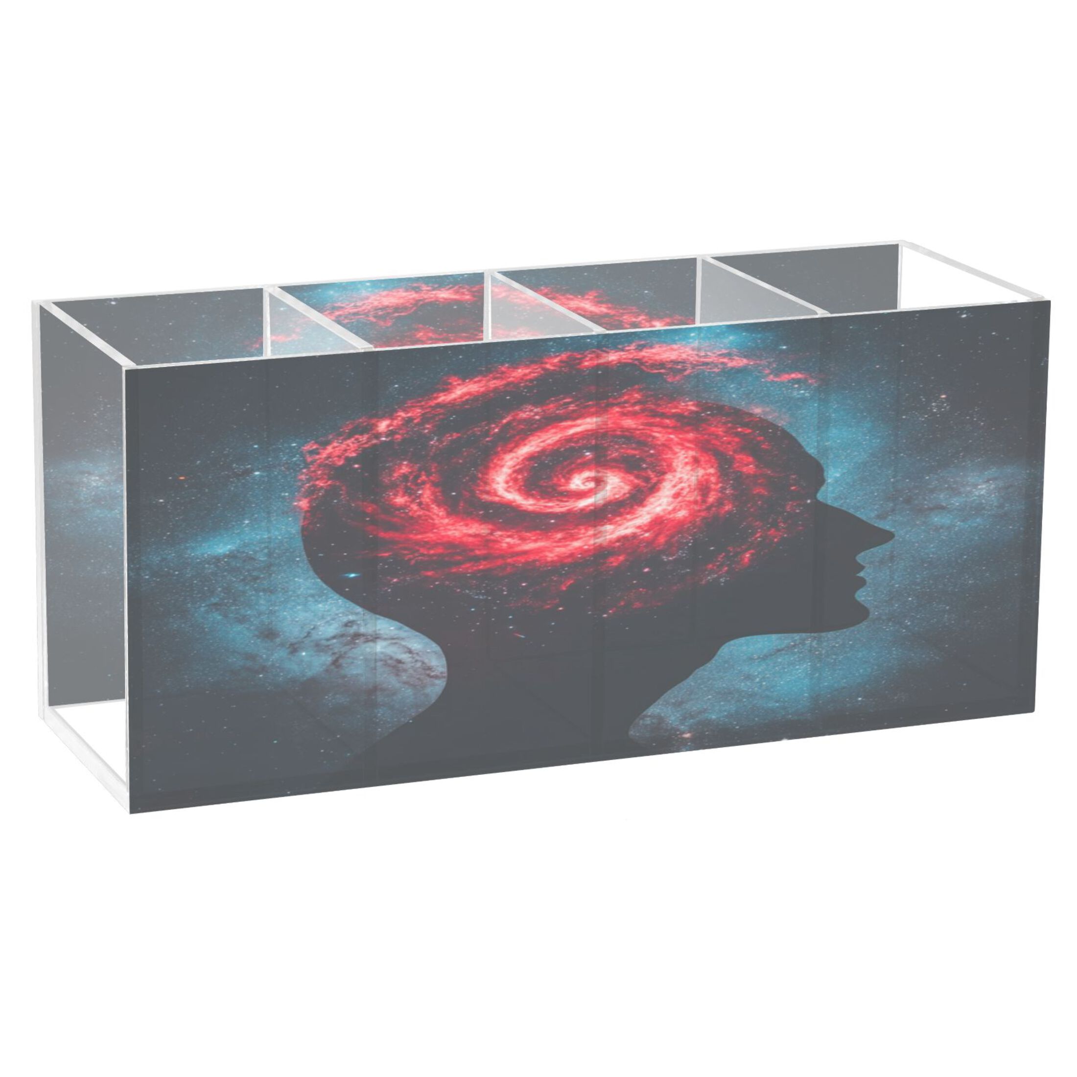 Vzayy Pen Holder 4 Grids,Personalised ,Perfect for Office,Bedroom,and ...