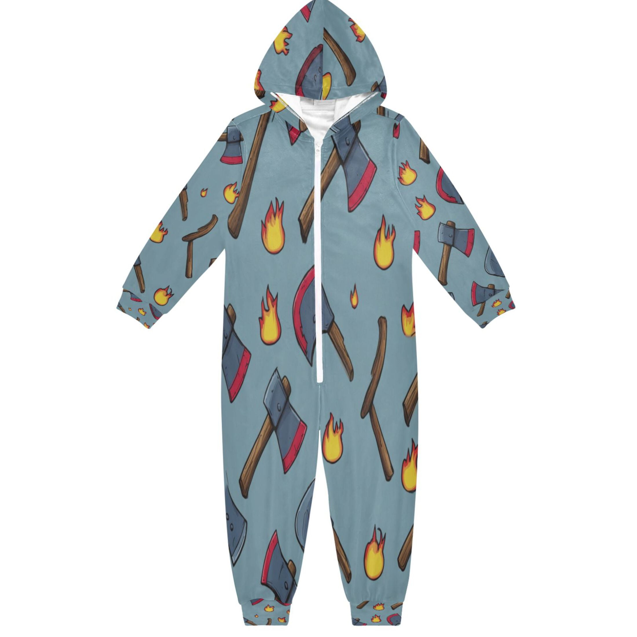 Vzayyk 4T-14Y Size Aviliable Cozy One-Piece Footless Sleeper Pajama Axe ...