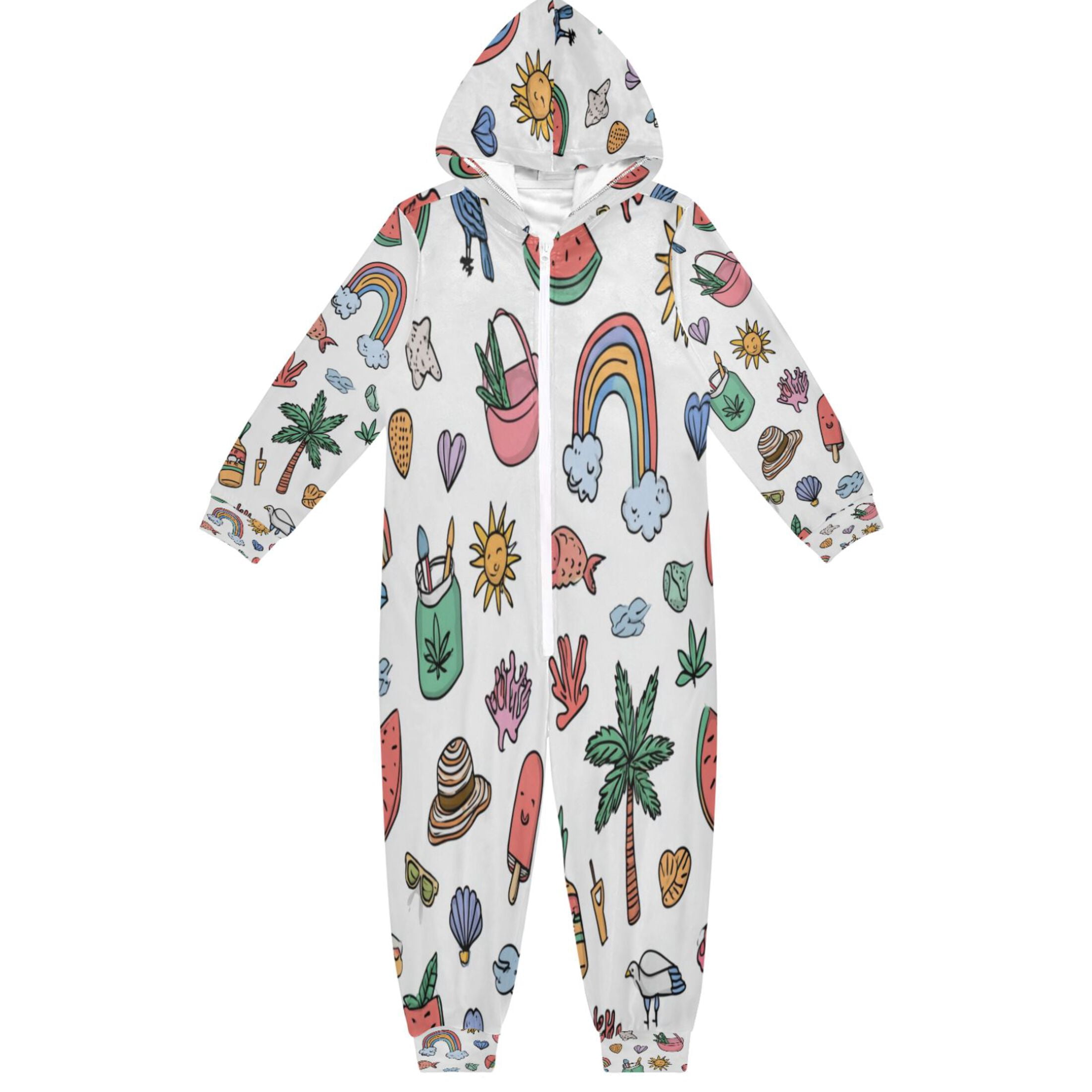 Vzayyk 4T-14Y Size Aviliable Cozy One-Piece Footless Sleeper Pajama ...