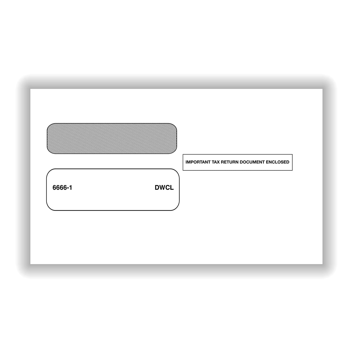 W-2 2-Up Double Window Gum Seal Envelope, 100/Pk - Walmart.com