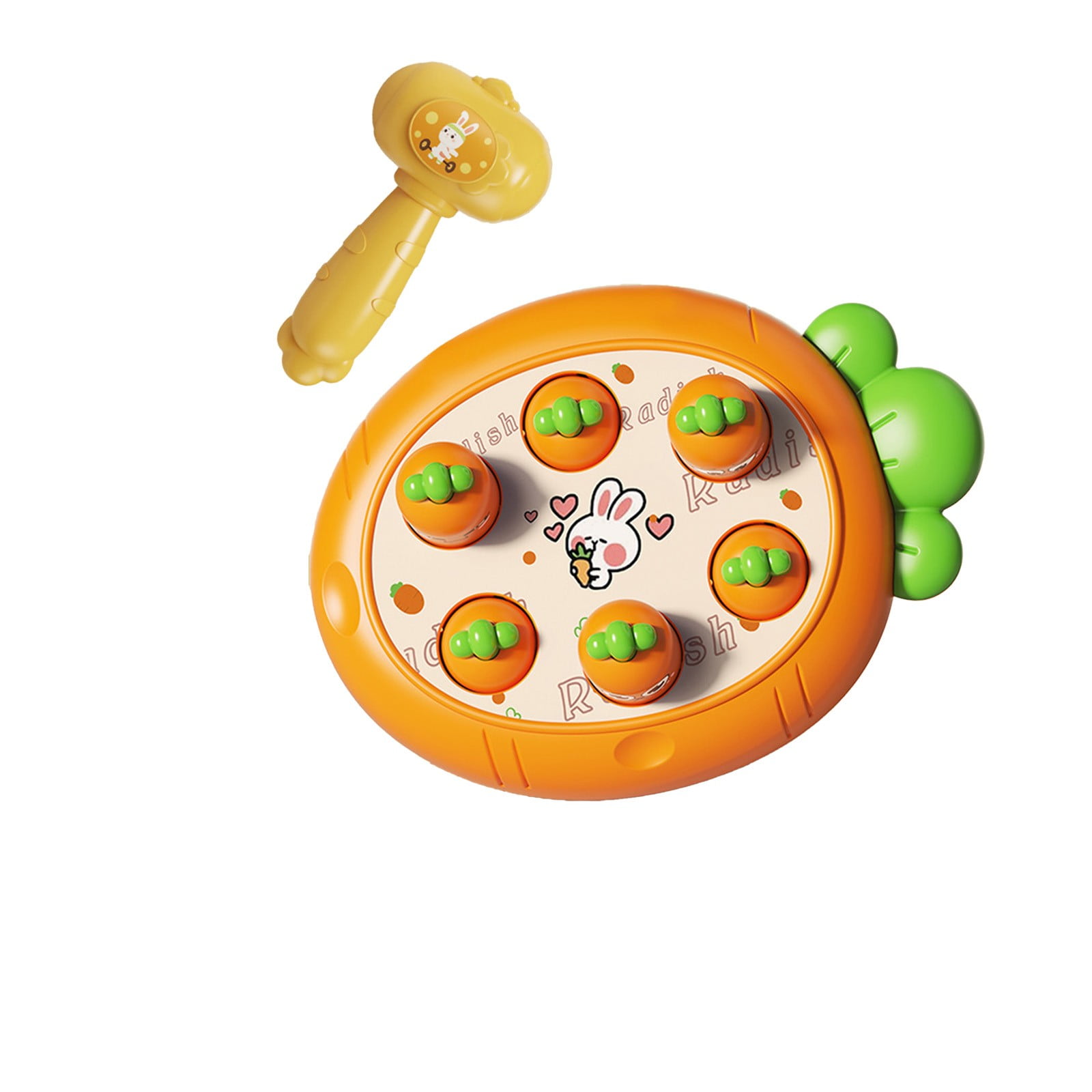W-548 Yellow Boy Girl Children Knocking Toy Design Rabbit Whack A Mole ...