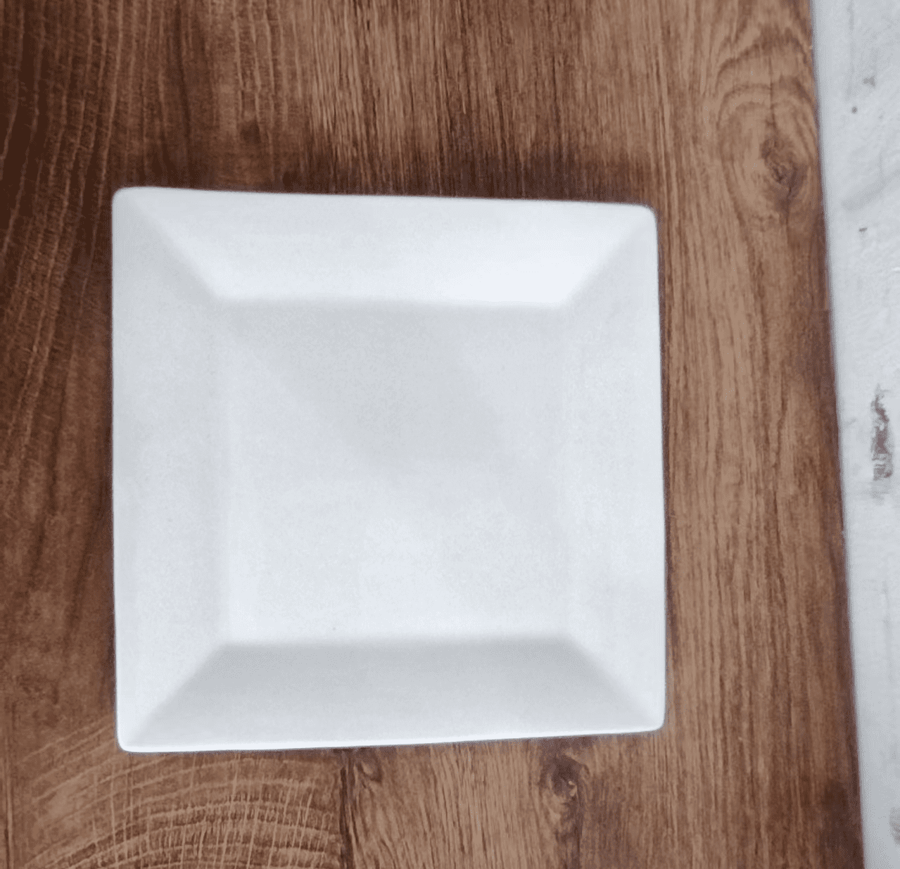 8 inch Square Porcelain Dinner Plates, White, Set of 4 - Walmart.com