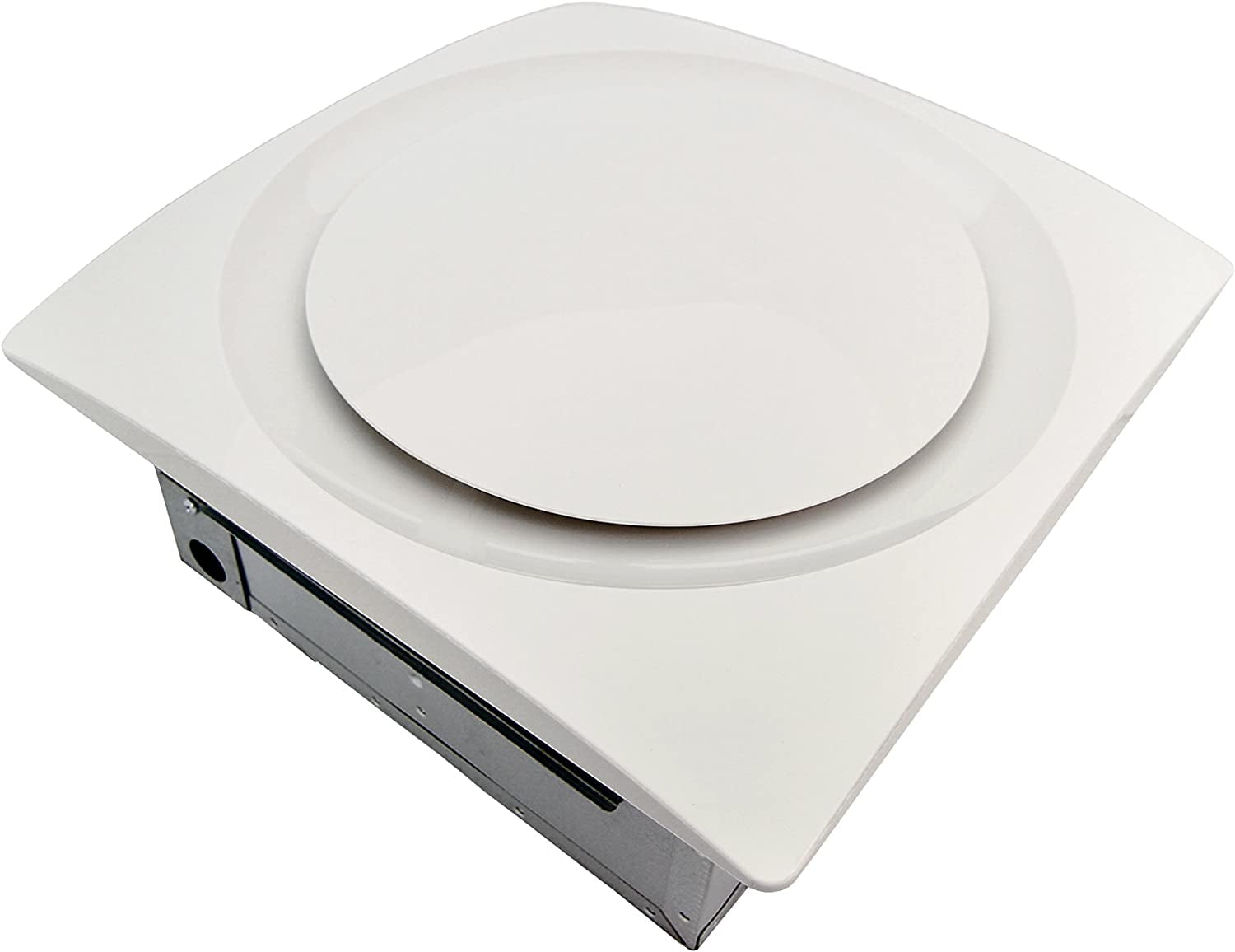 W Adjustable-Speed DC Motor Bathroom Ventilation Fan with White Grille ...
