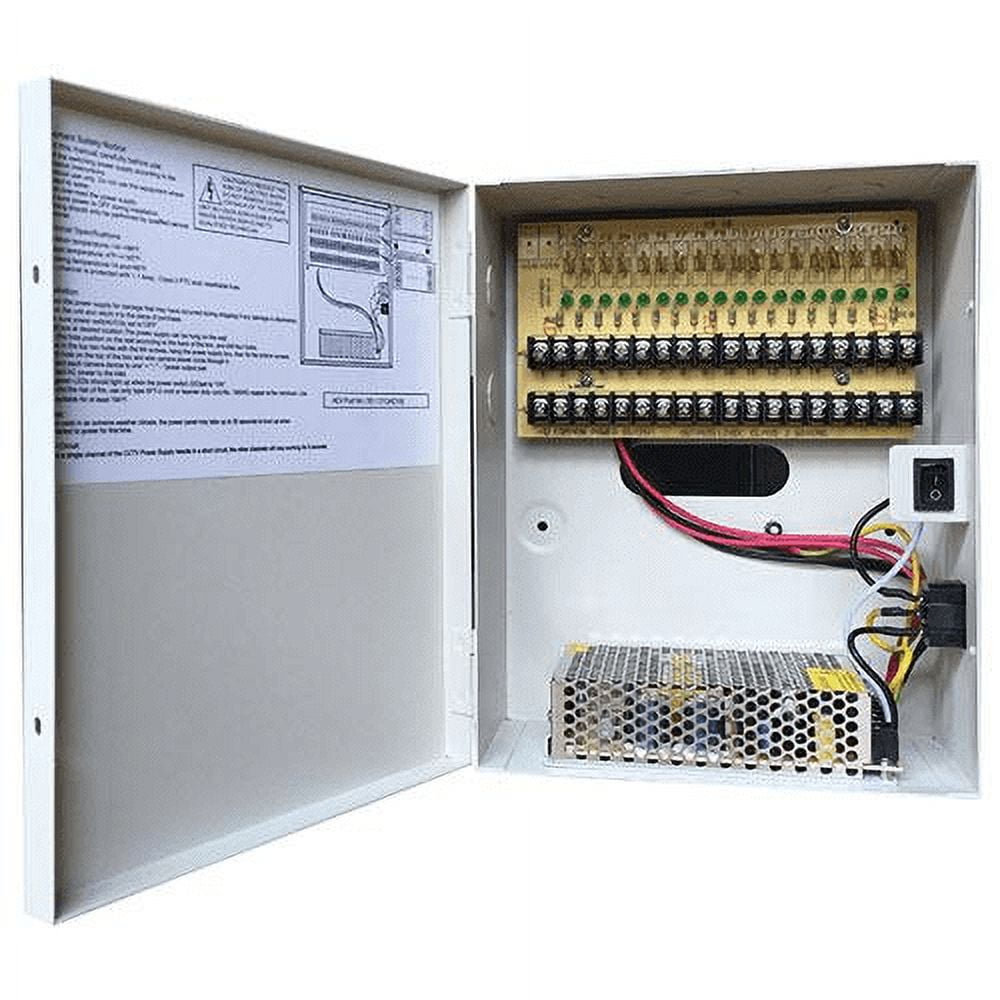 W BOX TECH POWER 215 CCTV Power Box, Multi-Protection, 10A, 18CH Output ...