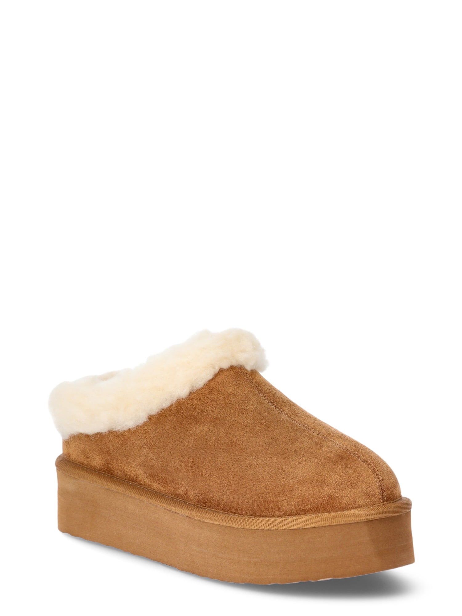 Pawz Women’s Cozy Lined Platform Slippers, Sizes 6-11 - Walmart.com