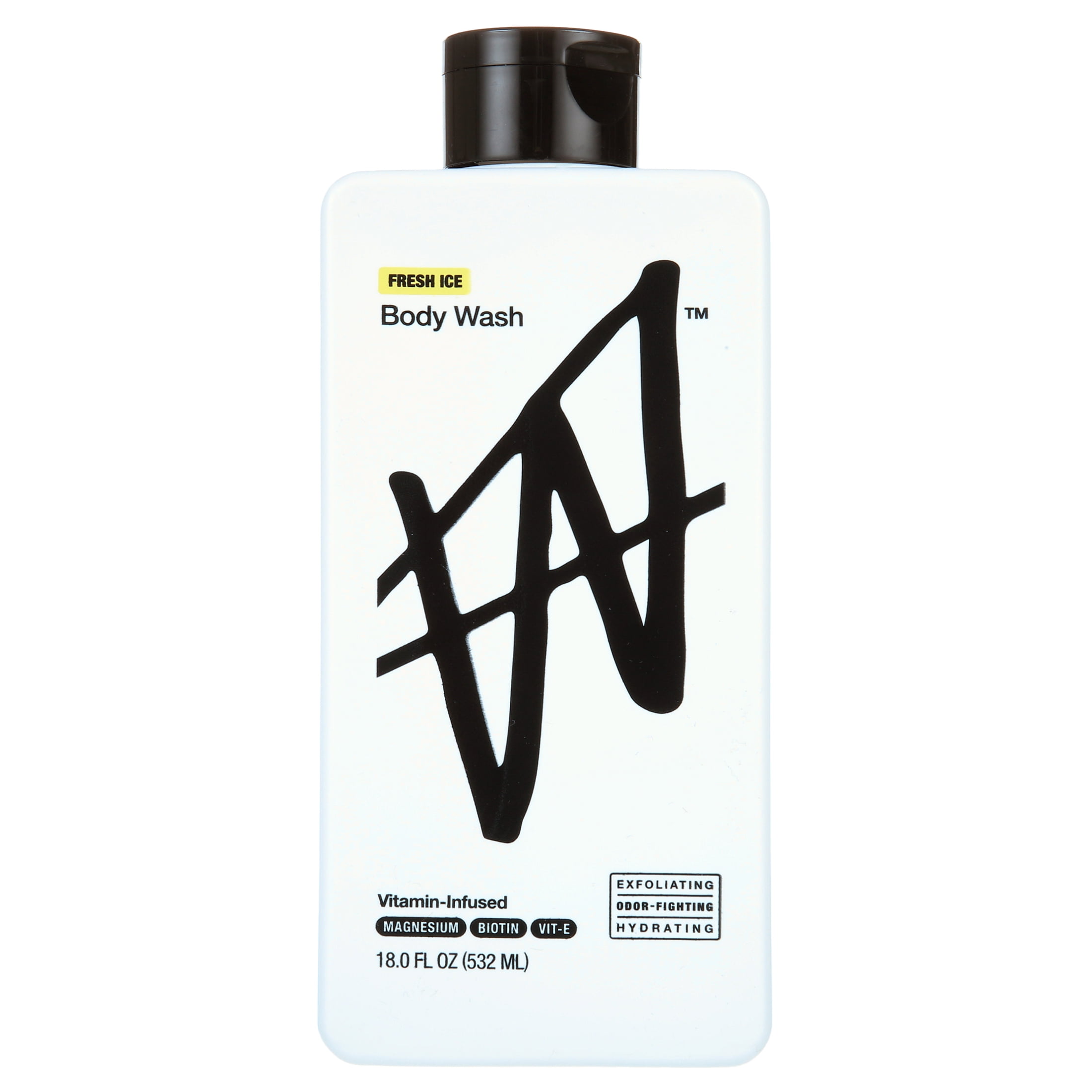 W By Jake Paul Body Wash - Exfoliating - Hydrating - Fresh Ice - 18 fl ...
