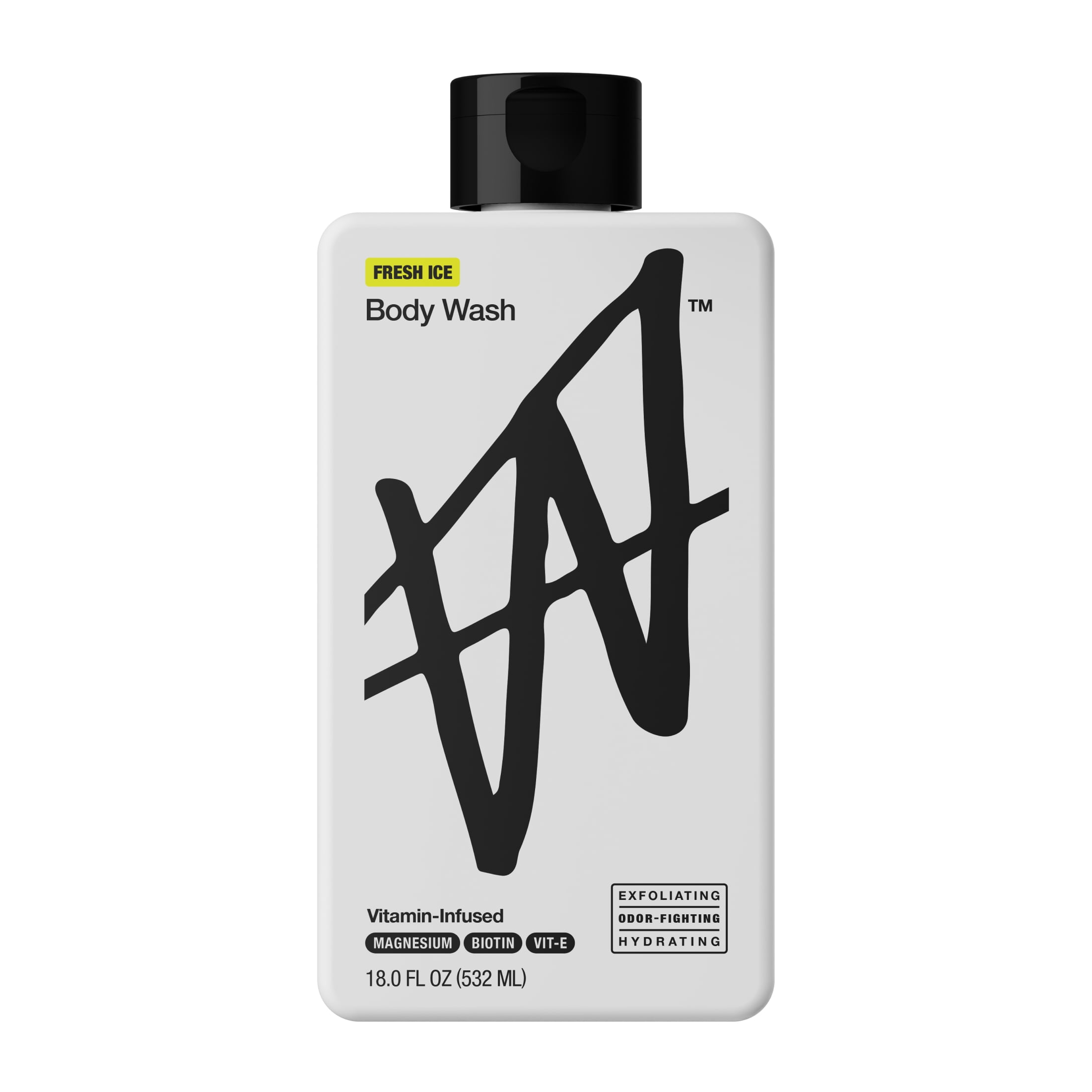 W By Jake Paul Body Wash - Exfoliating - Hydrating - Fresh Ice - 18 fl oz - Walmart.com