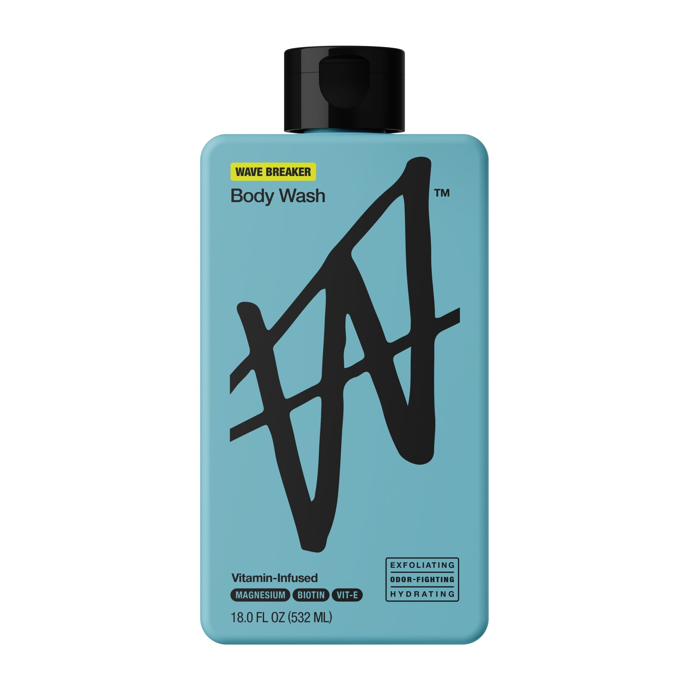 W By Jake Paul Body Wash - Exfoliating - Hydrating - Wave Breaker - 18 ...