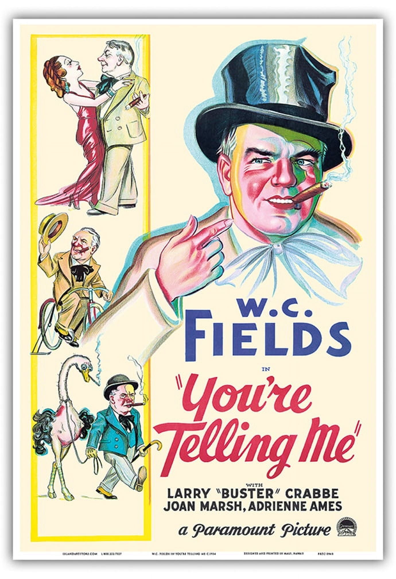 W.C. Fields in You're Telling Me - Vintage Film Movie Poster c.1934 ...