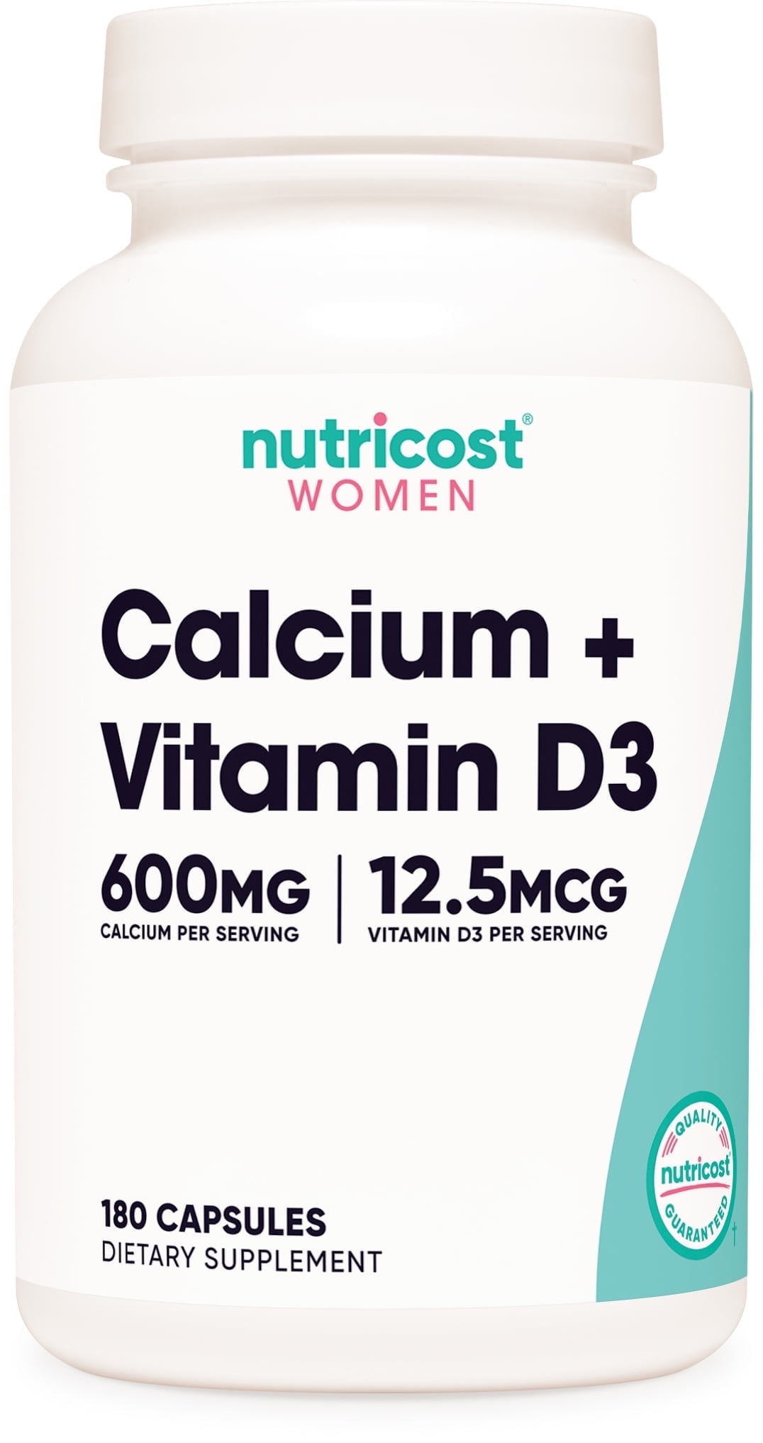 W Calcium [600 MG] + Vitamin D3 [12.5 MCG] for Women [180 CAPS] - Walmart.com