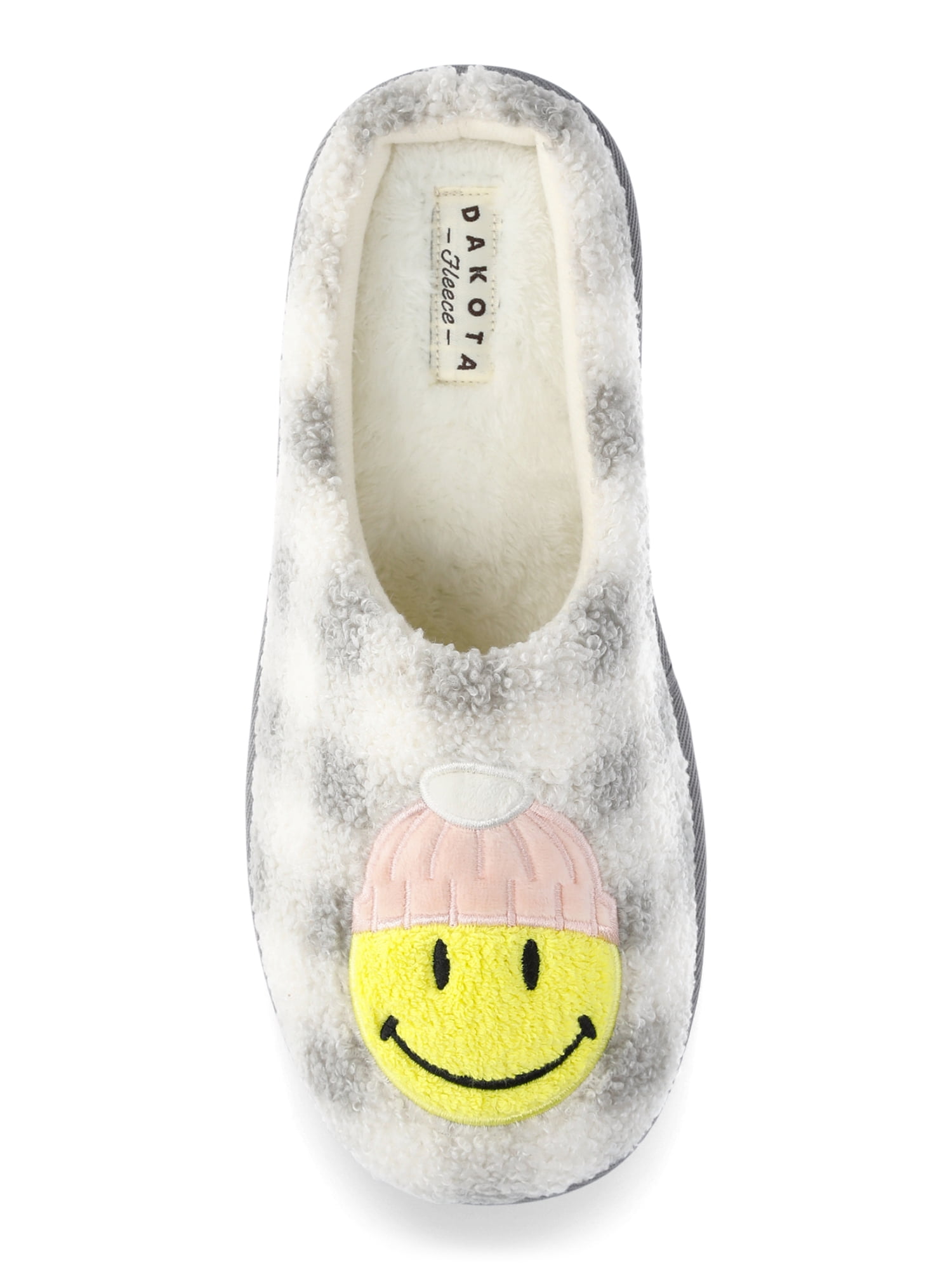 Dakota Fleece Women's Smiley Cozy Comfort Slippers - Walmart.com
