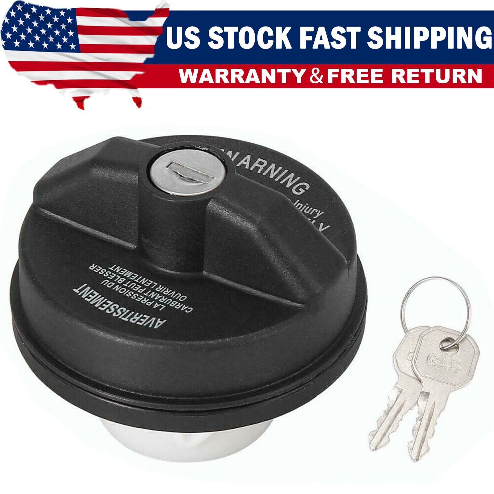 Lockable Key Gas Fuel Cap 05278655AB for 2001-2021 Chrysler Jeep ...