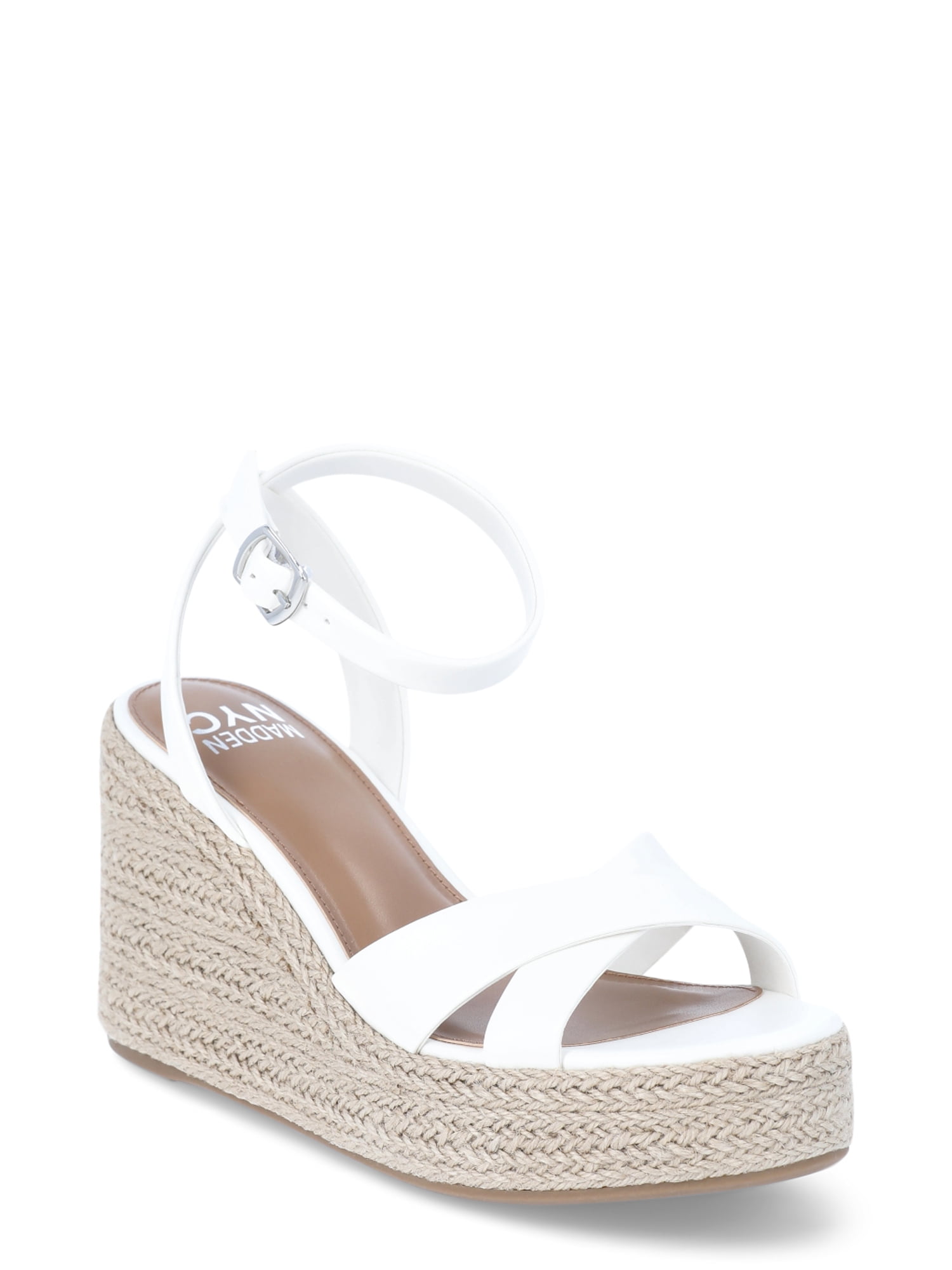 Madden NYC Strappy Wedge Sandals - Platform Heels - Walmart.com