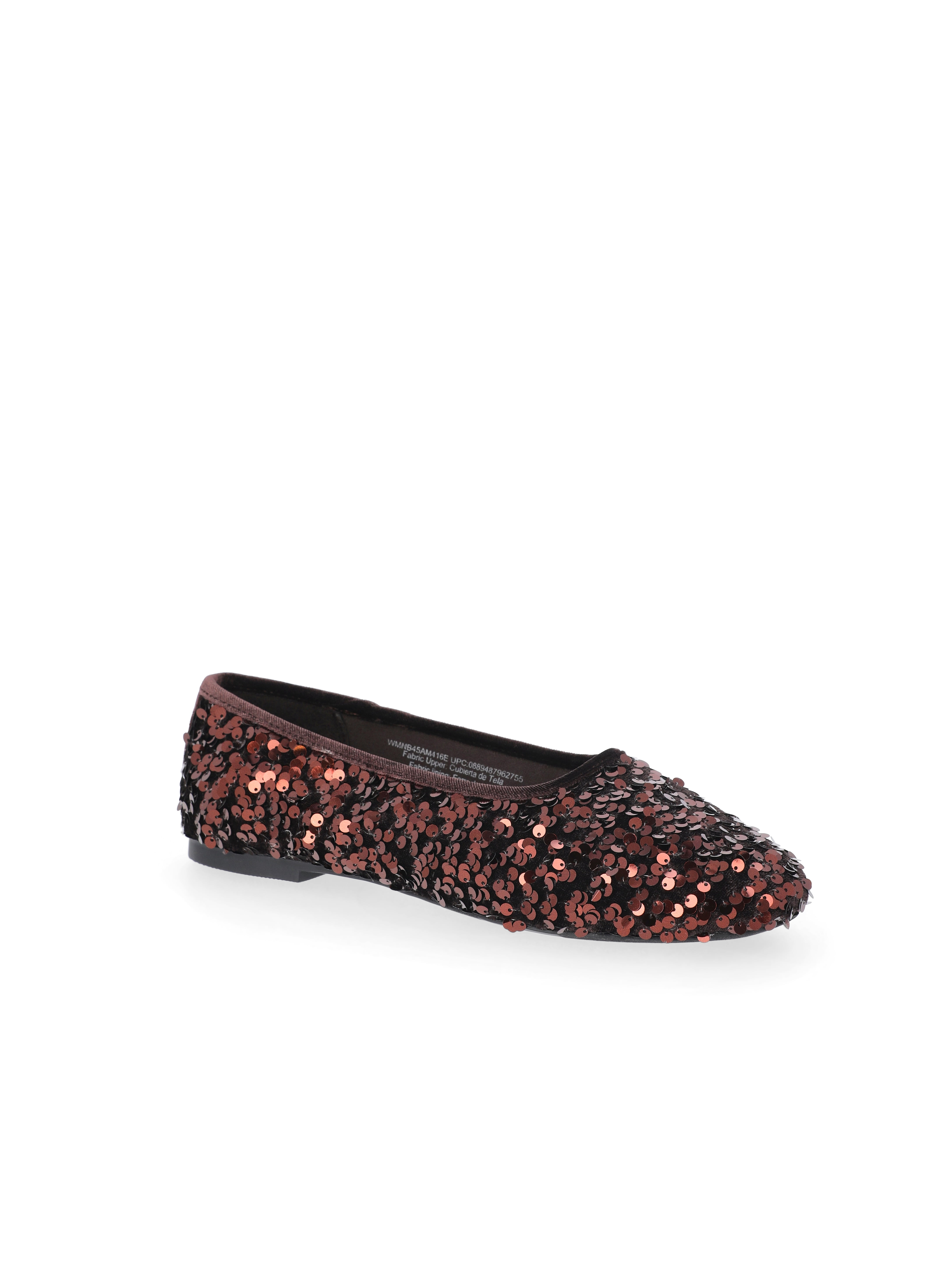 No Boundaries Women's Sequin Ballet Flats - Walmart.com
