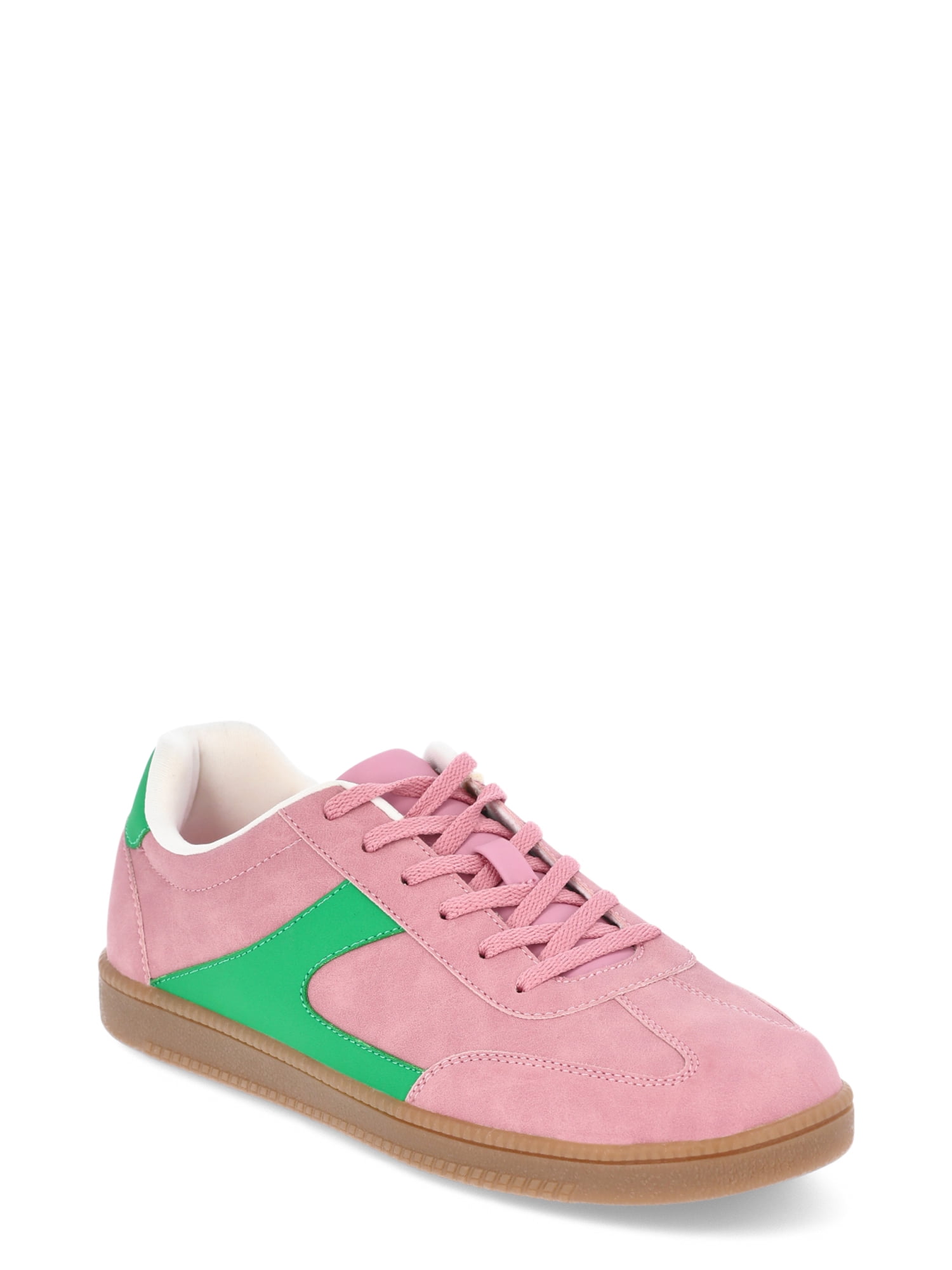 No Boundaries Women's Lace Up Sporty Sneakers, Wide Width Available ...
