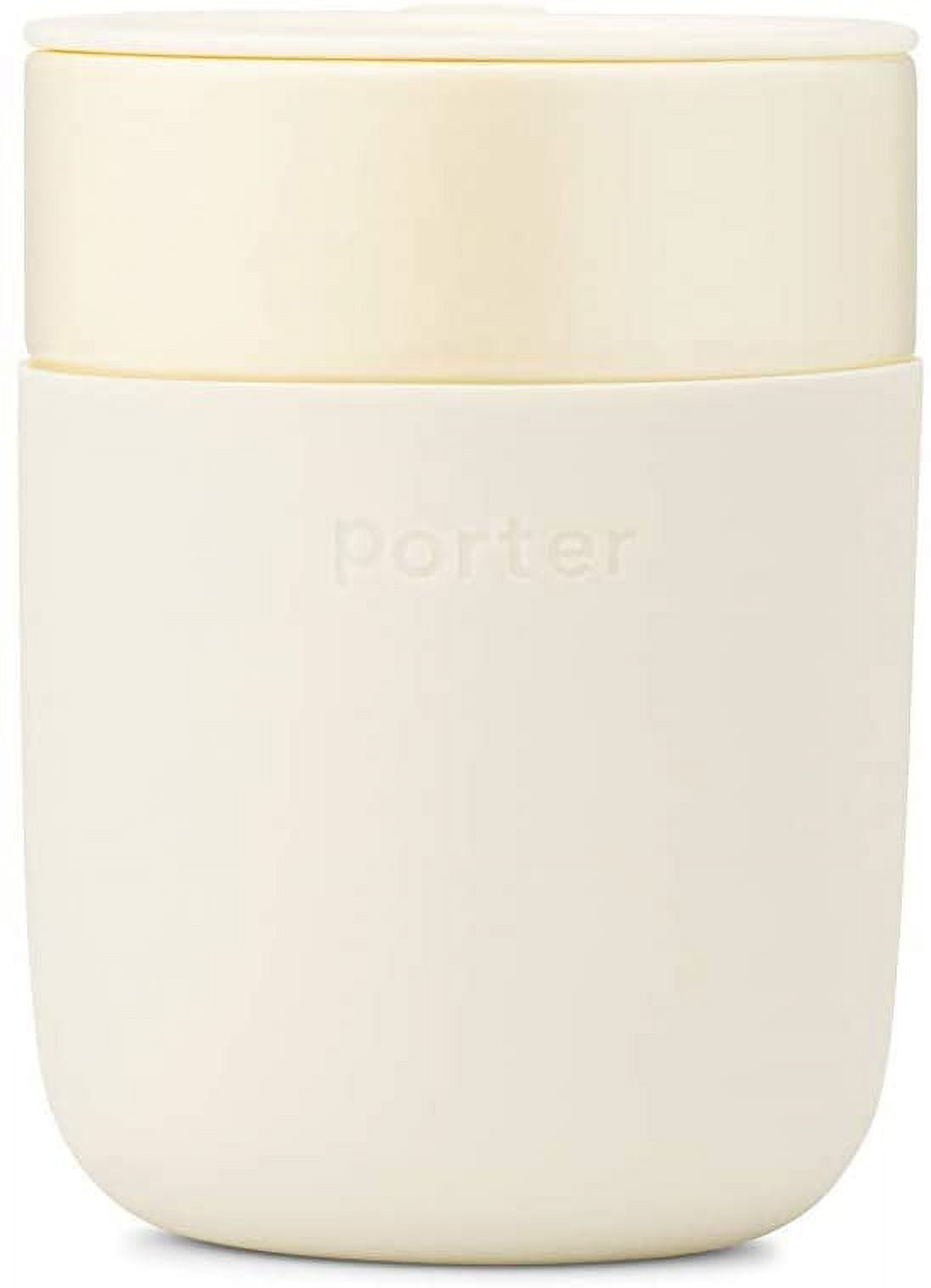 W&P Porter Ceramic Mug w/ Protective Silicone Sleeve, Cream 12 Ounces ...