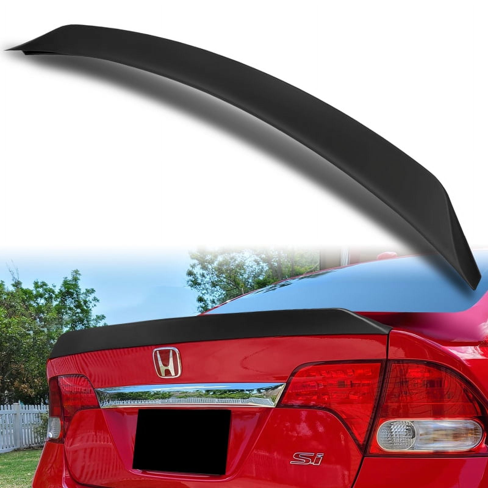 W-Power For 2006-2011 Honda Civic Sedan Primer Black Rear Trunk Lid ...