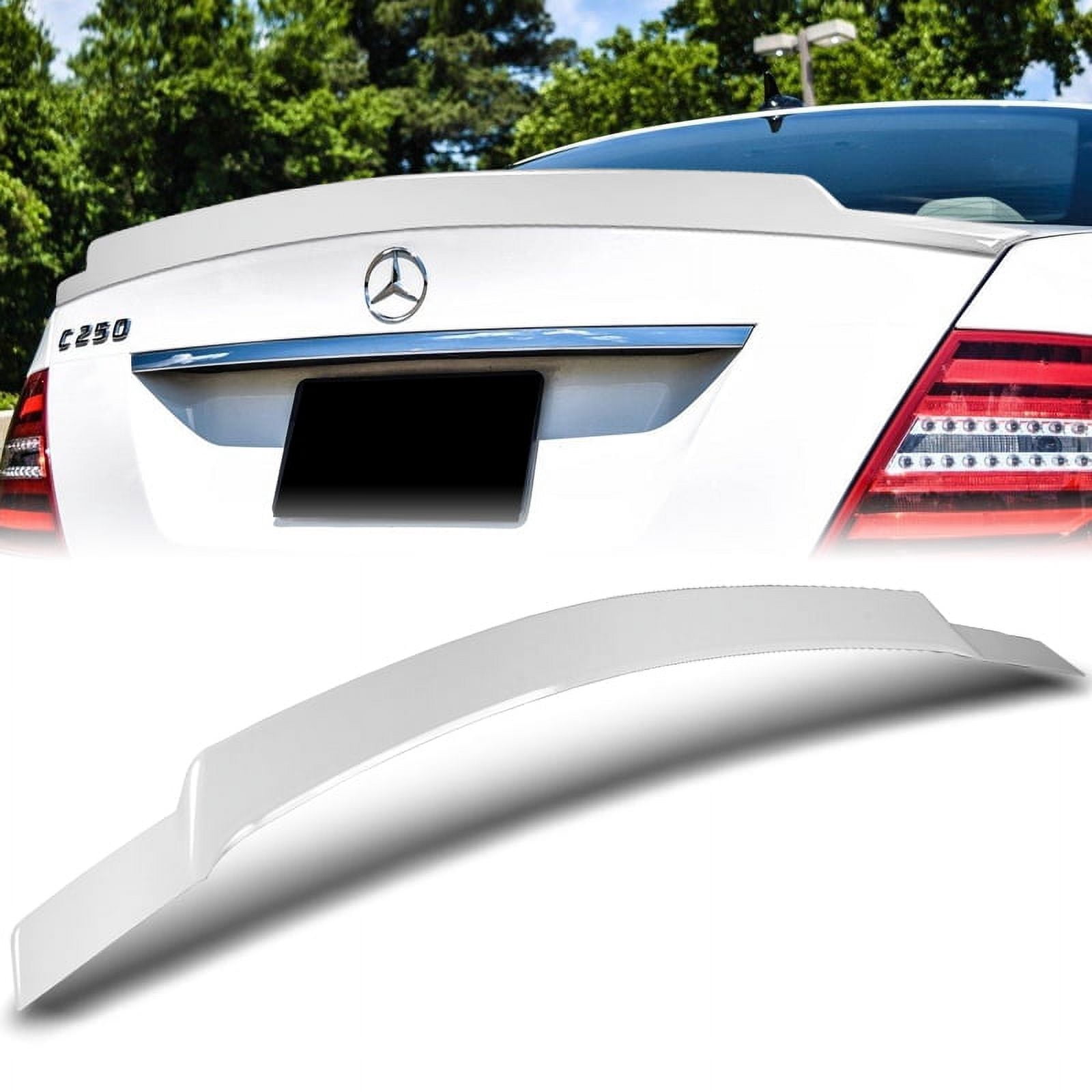 W-Power For 2008-2014 Mercedes C-Class W204 Pearl White Trunk Lid ...