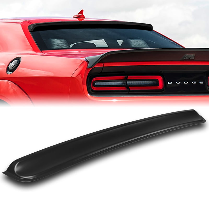 W-Power For 2008-23 Dodge Challenger Matt Black Rear Roof Window Visor ...