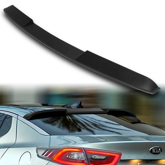 W-Power For 2011-2015 Kia Optima Matt Black Rear Roof Window Visor ...