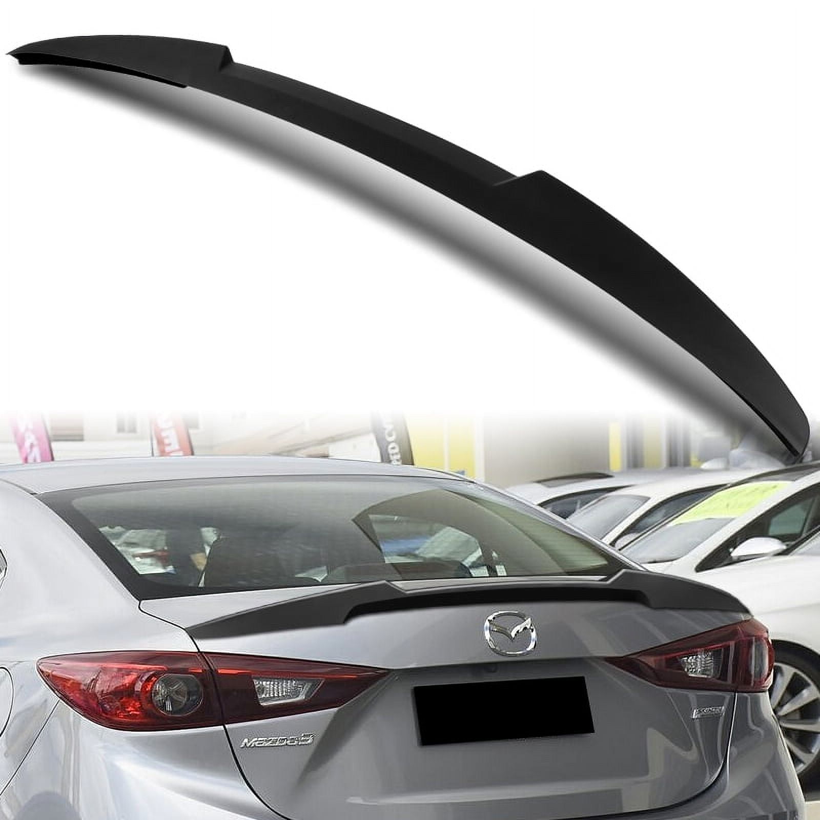 W-Power For 2014-2018 Mazda 3 Sedan Matt Black V-Style Trunk Lid ...