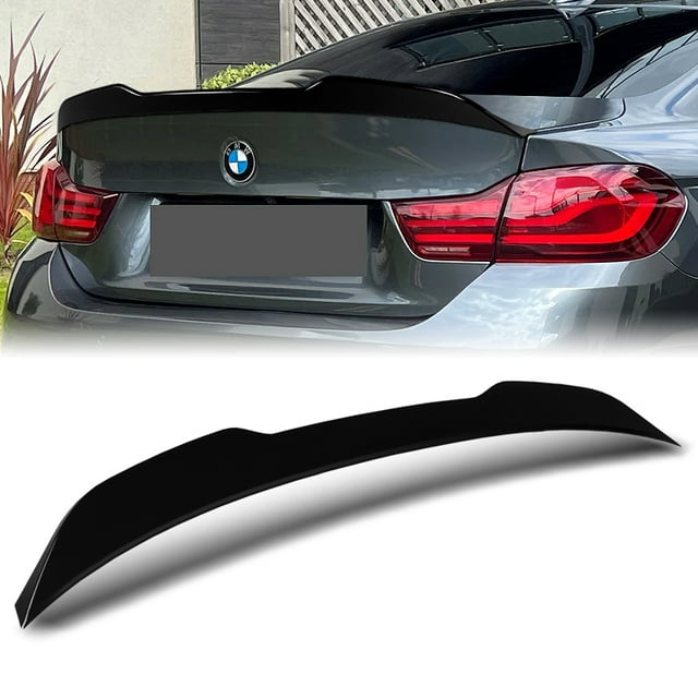 W-Power For 2014-2020 BMW 4-Series F32 Coupe Pearl Black Trunk Spoiler V-Style - Walmart.com