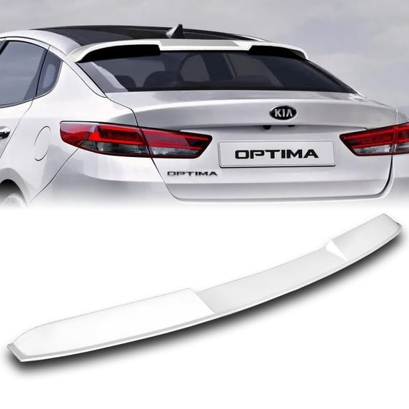 W-Power For 2016-2020 Kia Optima Pearl White Rear Roof Window Visor ...