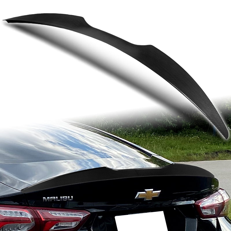 W-Power For 2016-2024 Chevy Malibu Carbon Painted Trunk Lid Spoiler ...
