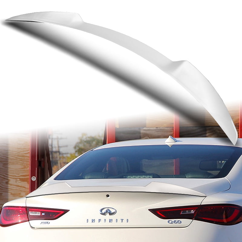 W-Power For 2017-2022 Infiniti Q60 Coupe Pearl White Rear Trunk Spoiler ...