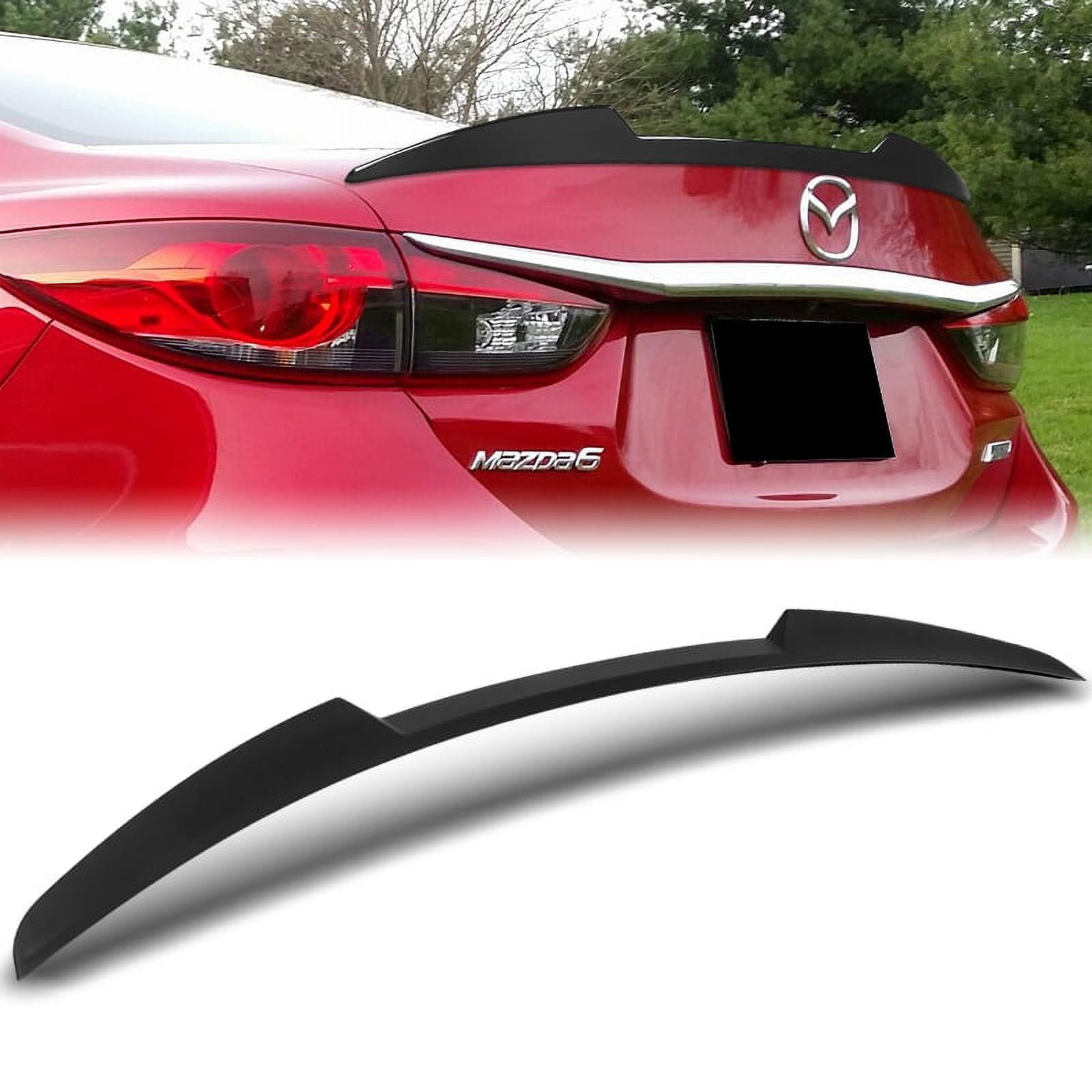 W-Power For 2018-2021 Mazda 6 Mazda6 Matt Black V-Style Trunk Lid ...