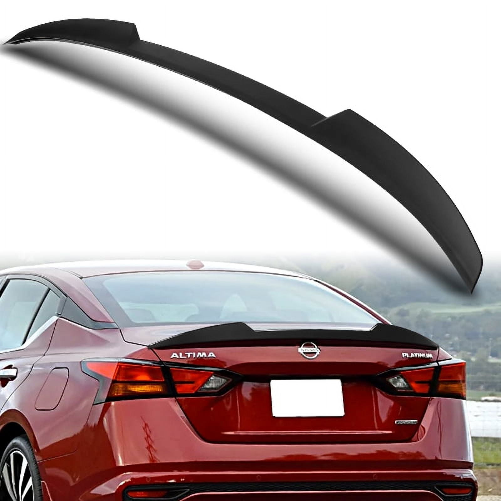 Gloss Black V-style Spoiler V-Style Glossy Black Trunk Lid Spoiler For ...