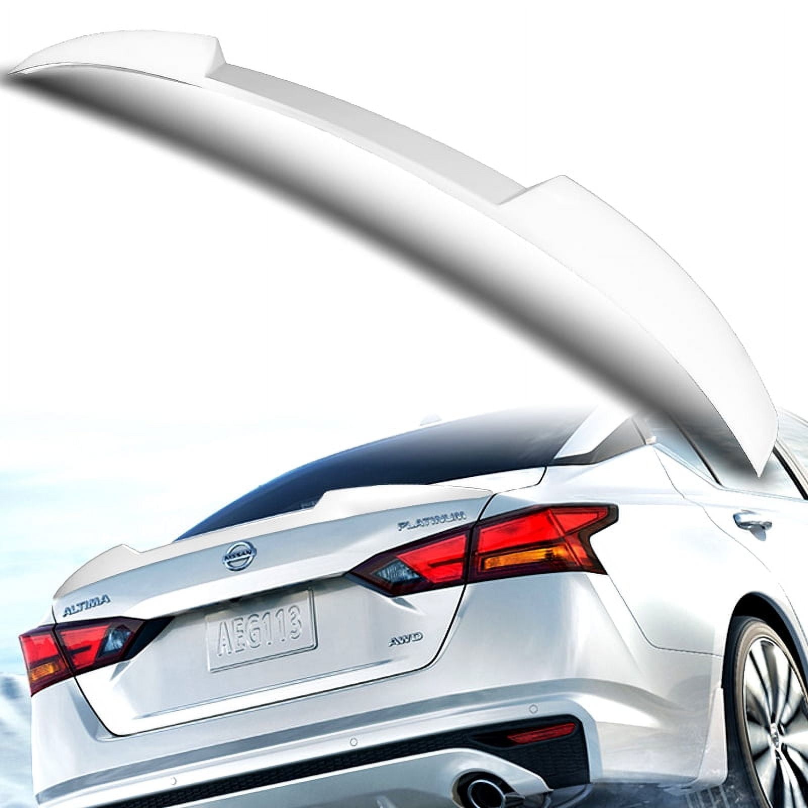 W-Power For 2019-2025 Nissan Altima Pearl White V-Style Trunk Lid ...