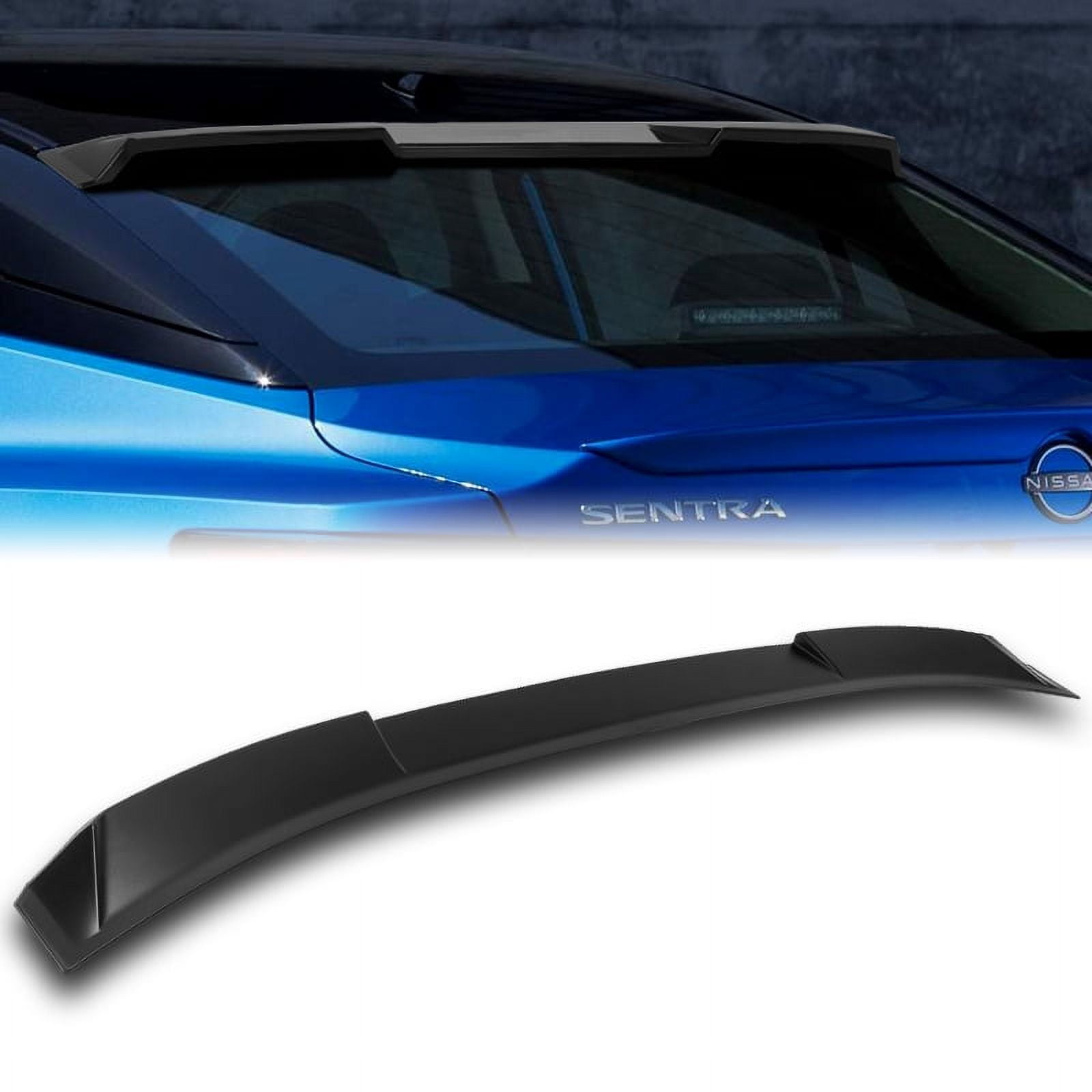 W-Power For 2020-2024 Nissan Sentra Black Rear Roof Visor Window ...