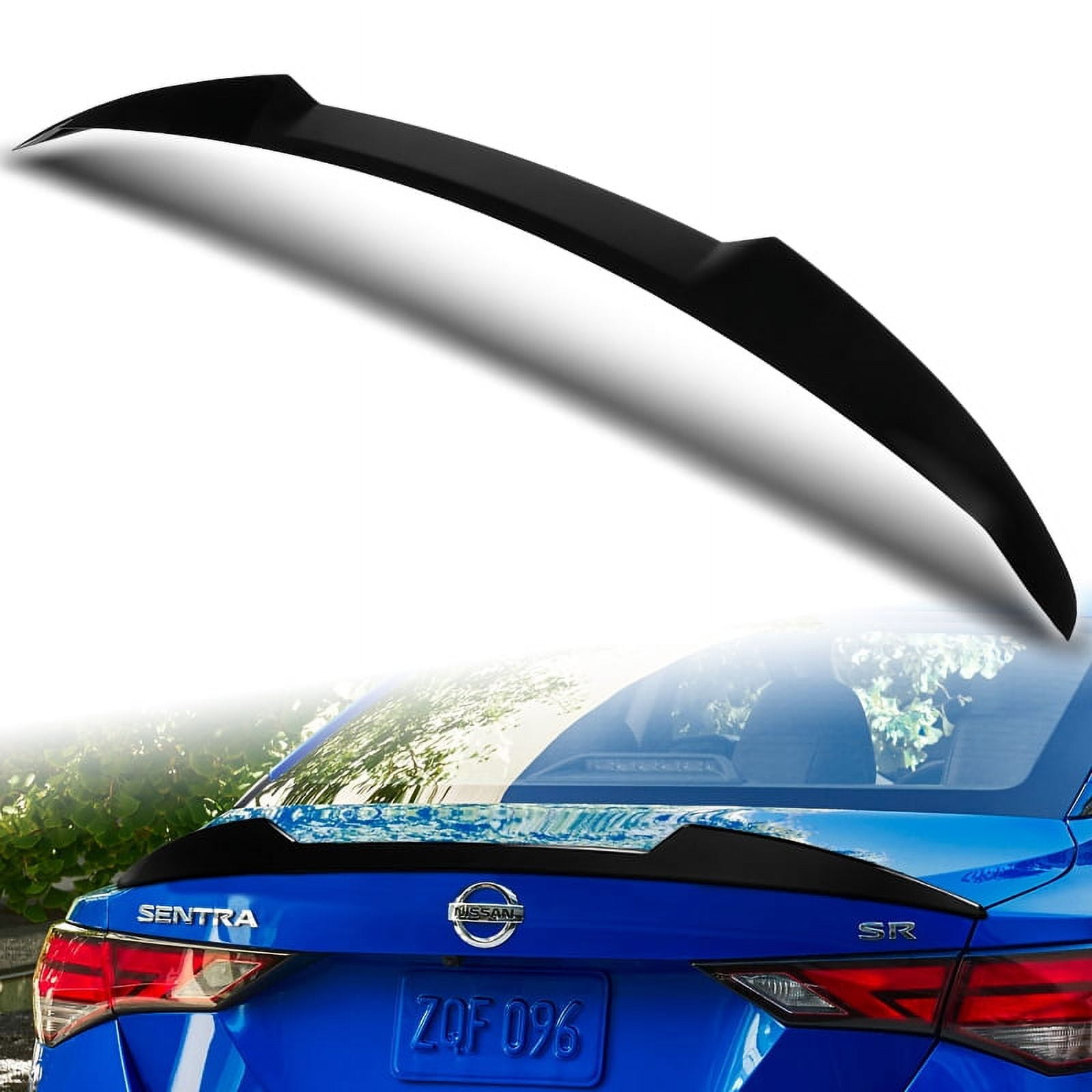W-Power For 2020-2024 Nissan Sentra Pearl Black Rear Trunk Spoiler Wing ...