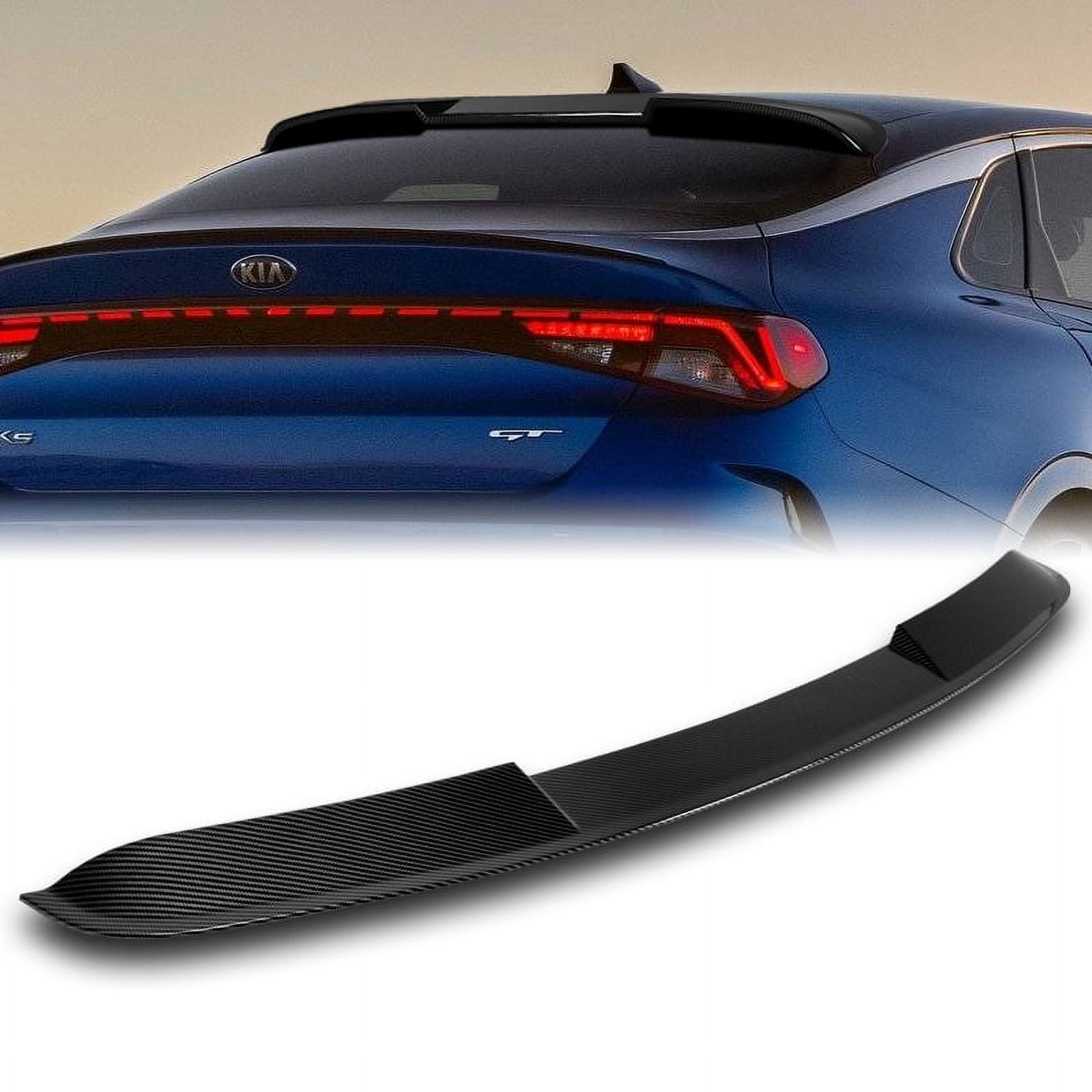 W-Power For 2021-2024 Kia K5 Carbon Painted Rear Roof Window Visor ...
