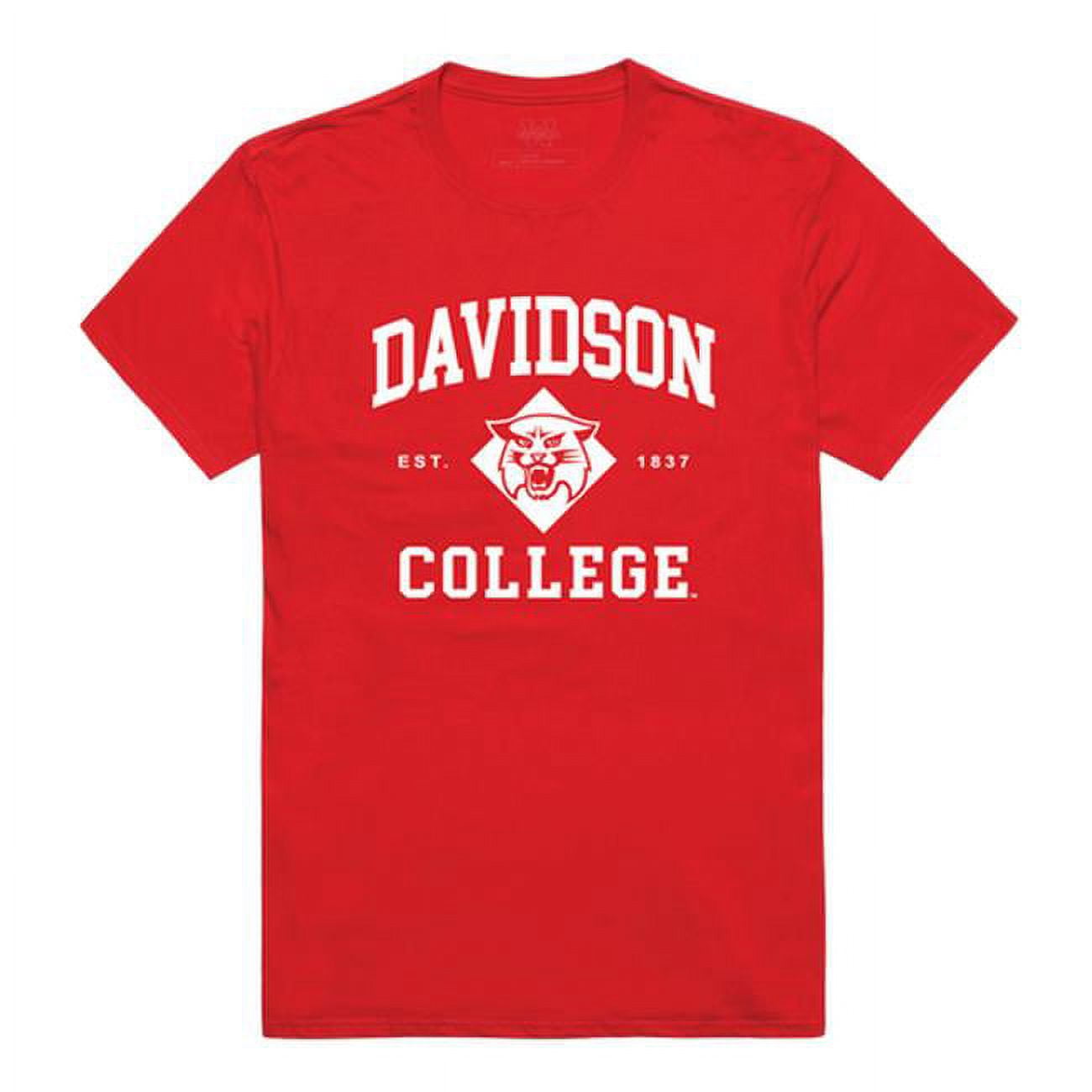 W Republic 526-288-RED-01 Davidson College Men Seal T-Shirt, Red ...