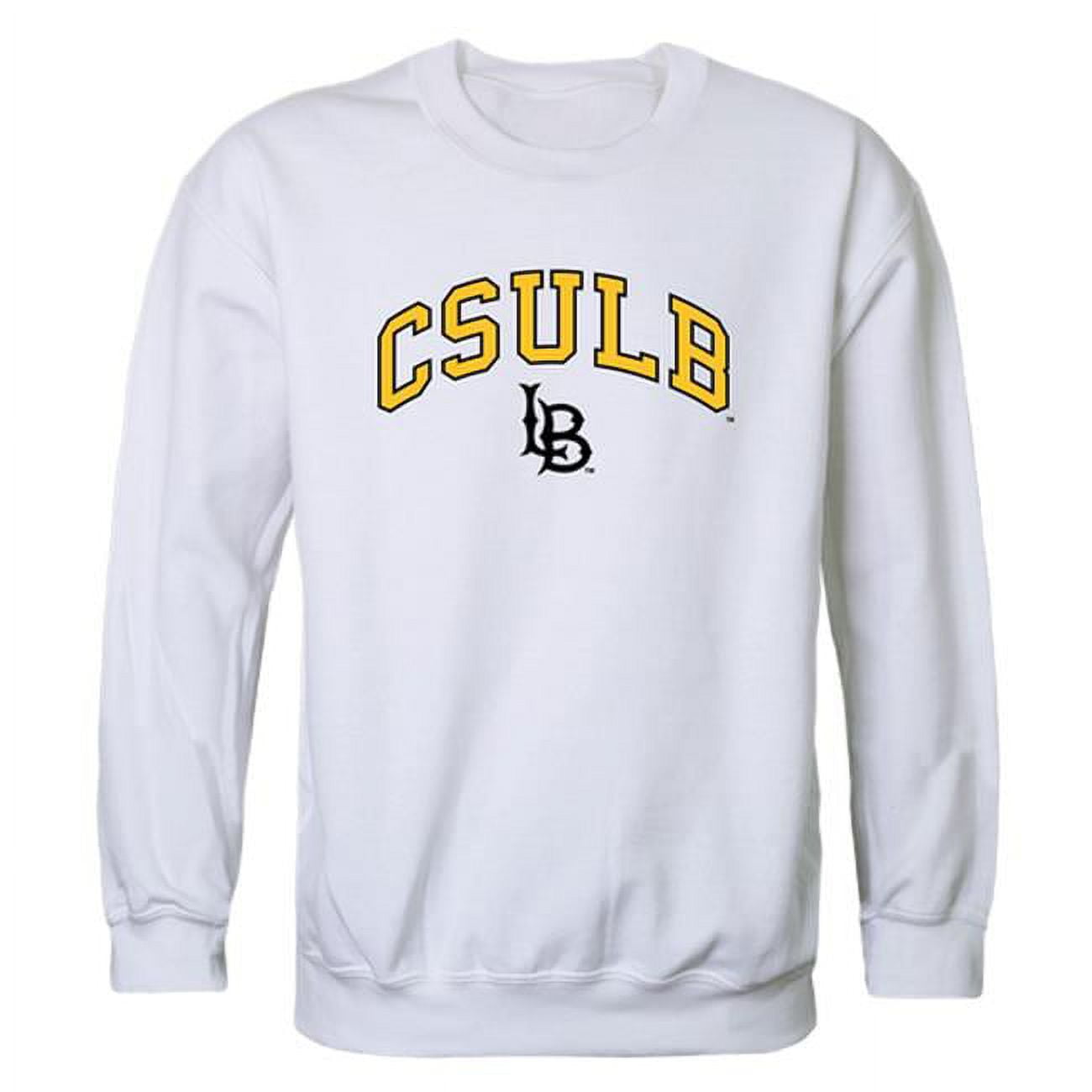 W Republic 541-109-WHT-01 California State University Long Beach Campus Crewneck Sweatshirt ...